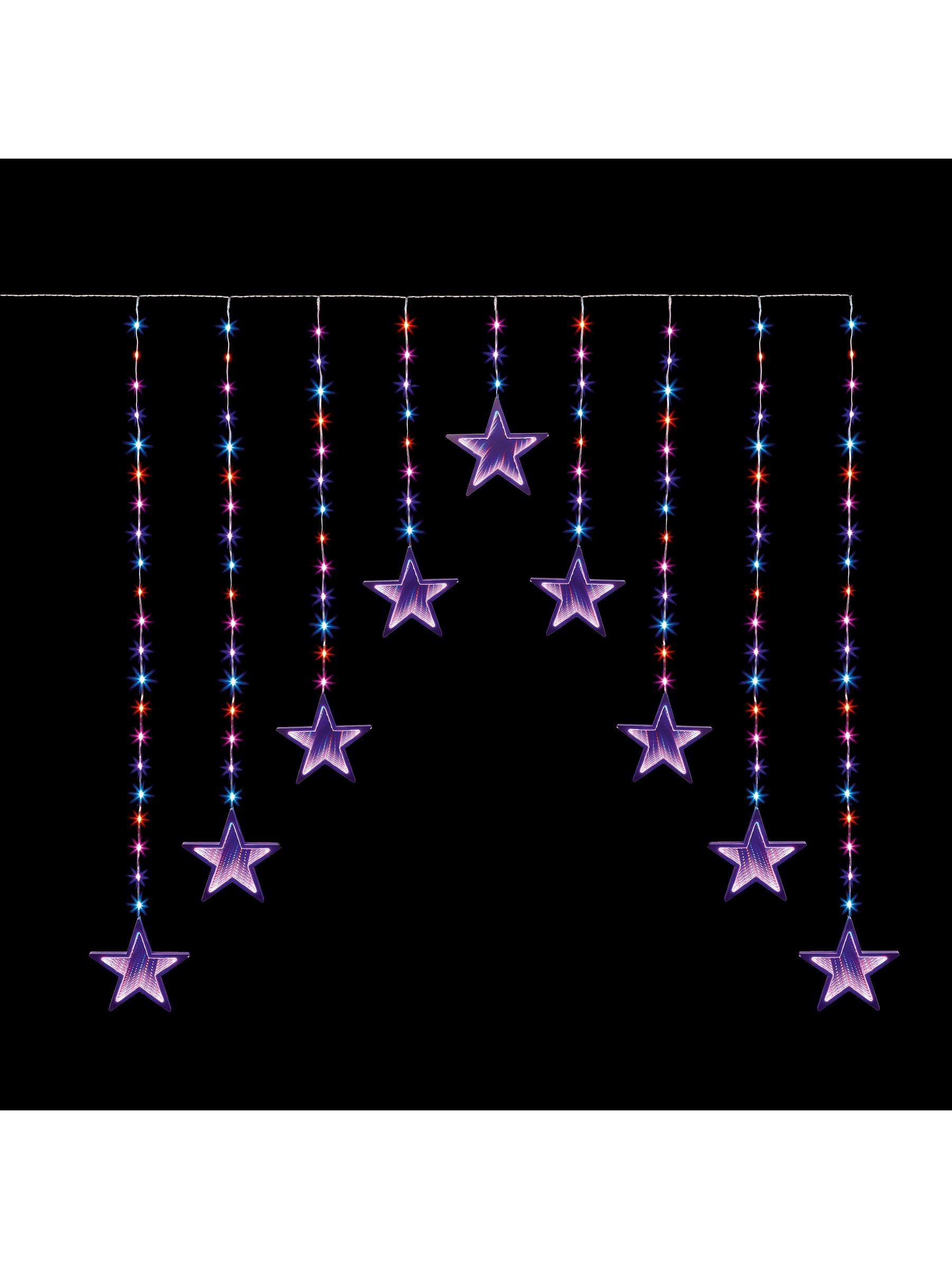 Buy Premier Decorations Ltd Purple 1.2x1.2m Infinity Stars V Curtain ...