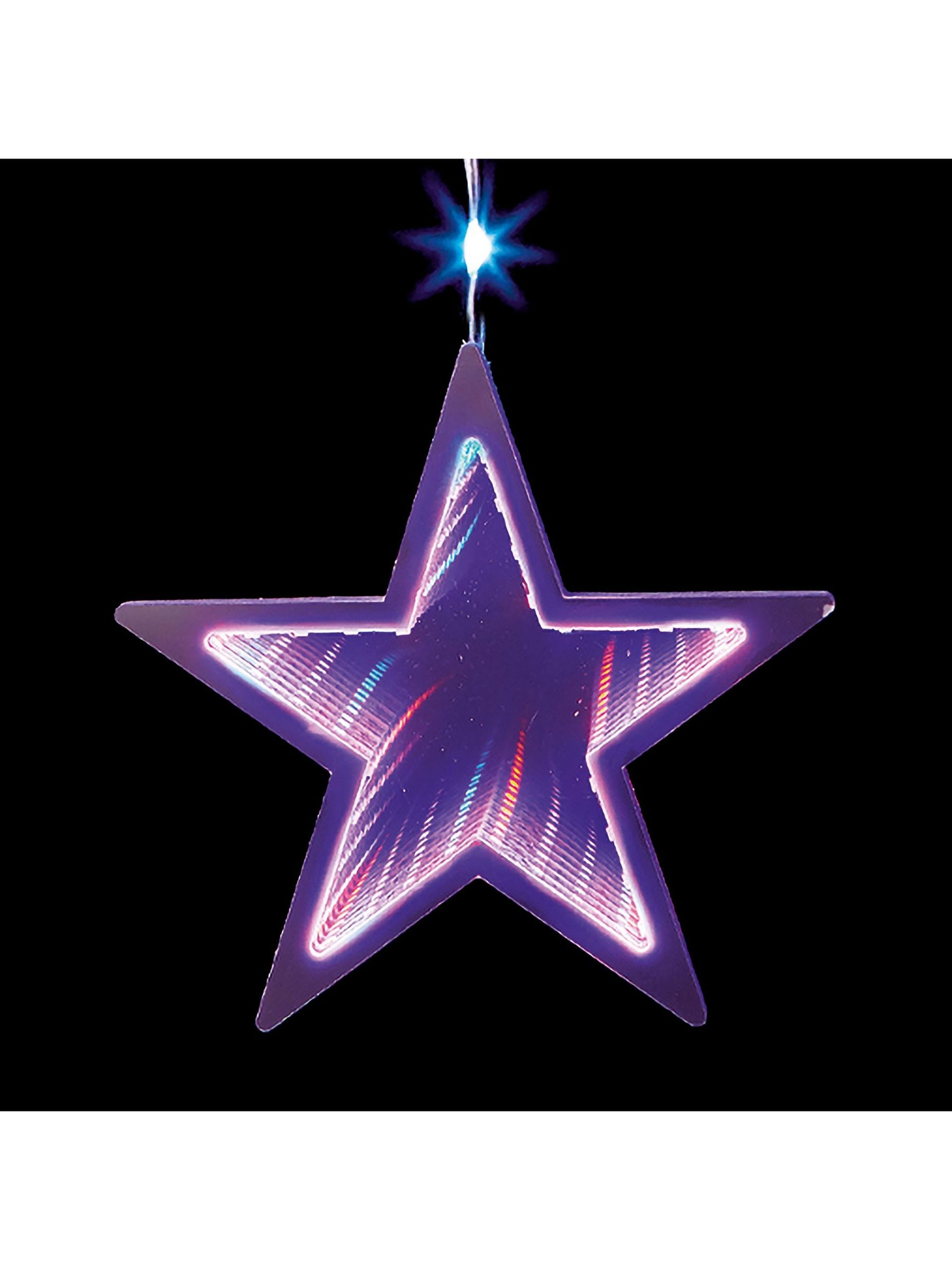 Buy Premier Decorations Ltd Purple 1.2x1.2m Infinity Stars V Curtain ...