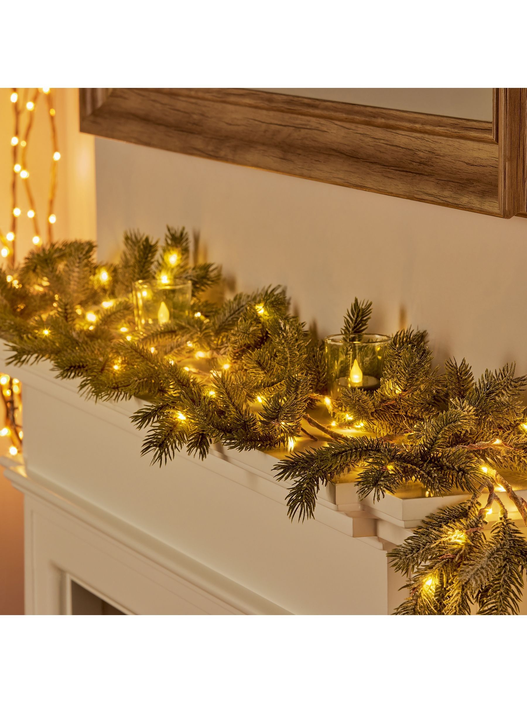 Buy Premier Decorations Ltd 1.8m Pine Needle Lit Christmas Garland from the Next UK online shop