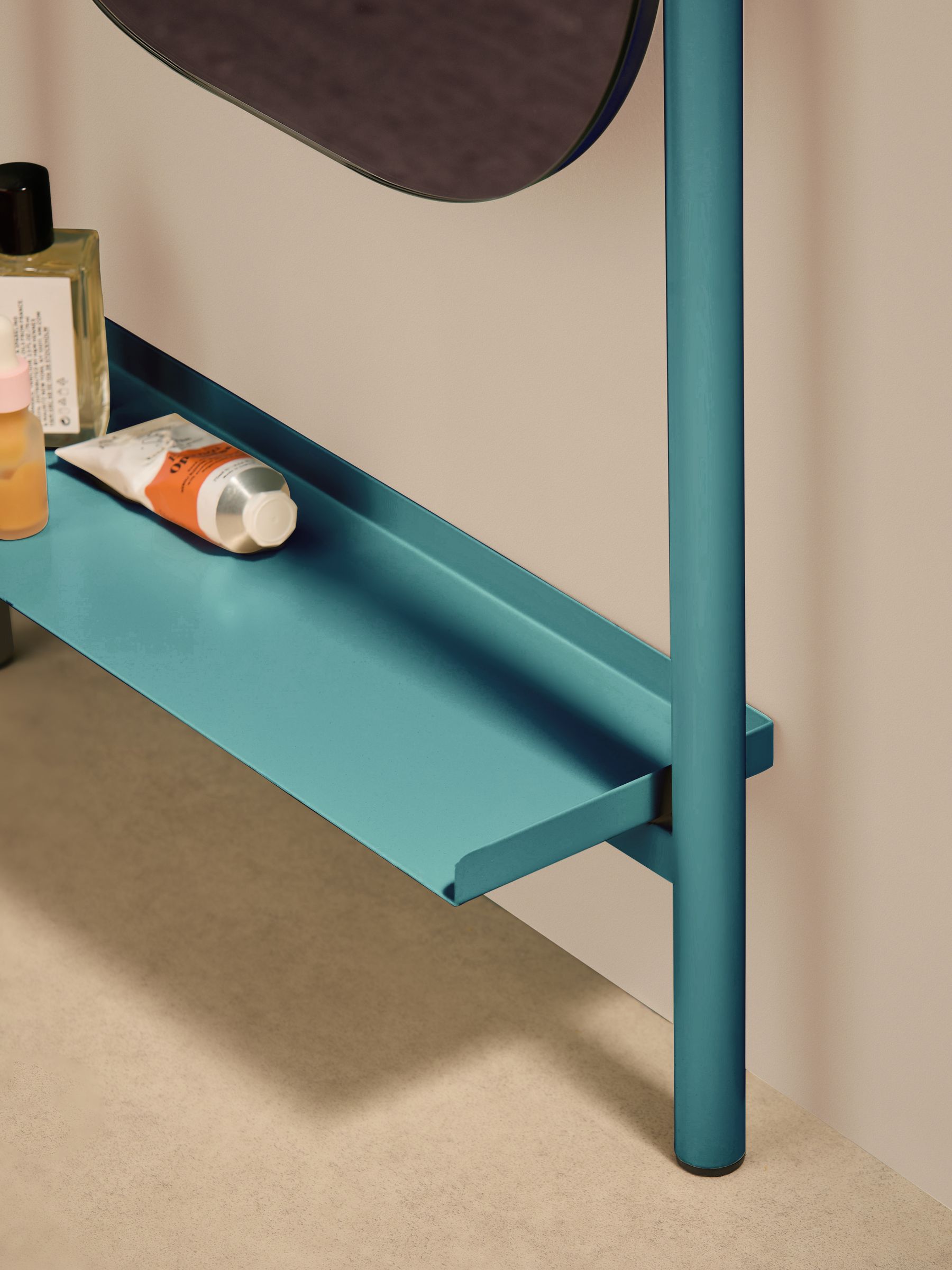 Buy MADE.COM Teal Sylas Full Length Leaner Mirror with Shelf from the ...