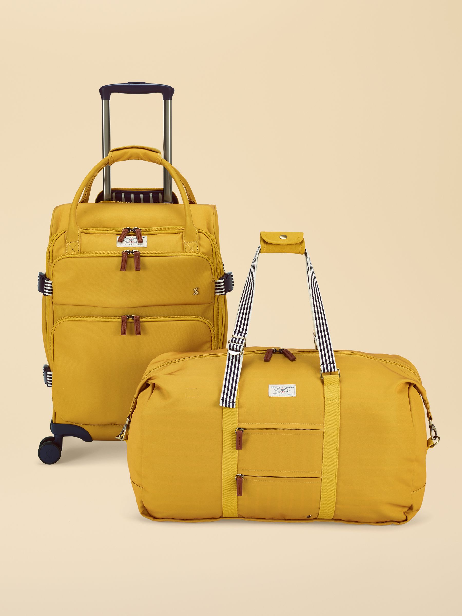 Buy Joules Antique Gold Cabin 4 Wheel Soft Suitcase from the Next UK ...