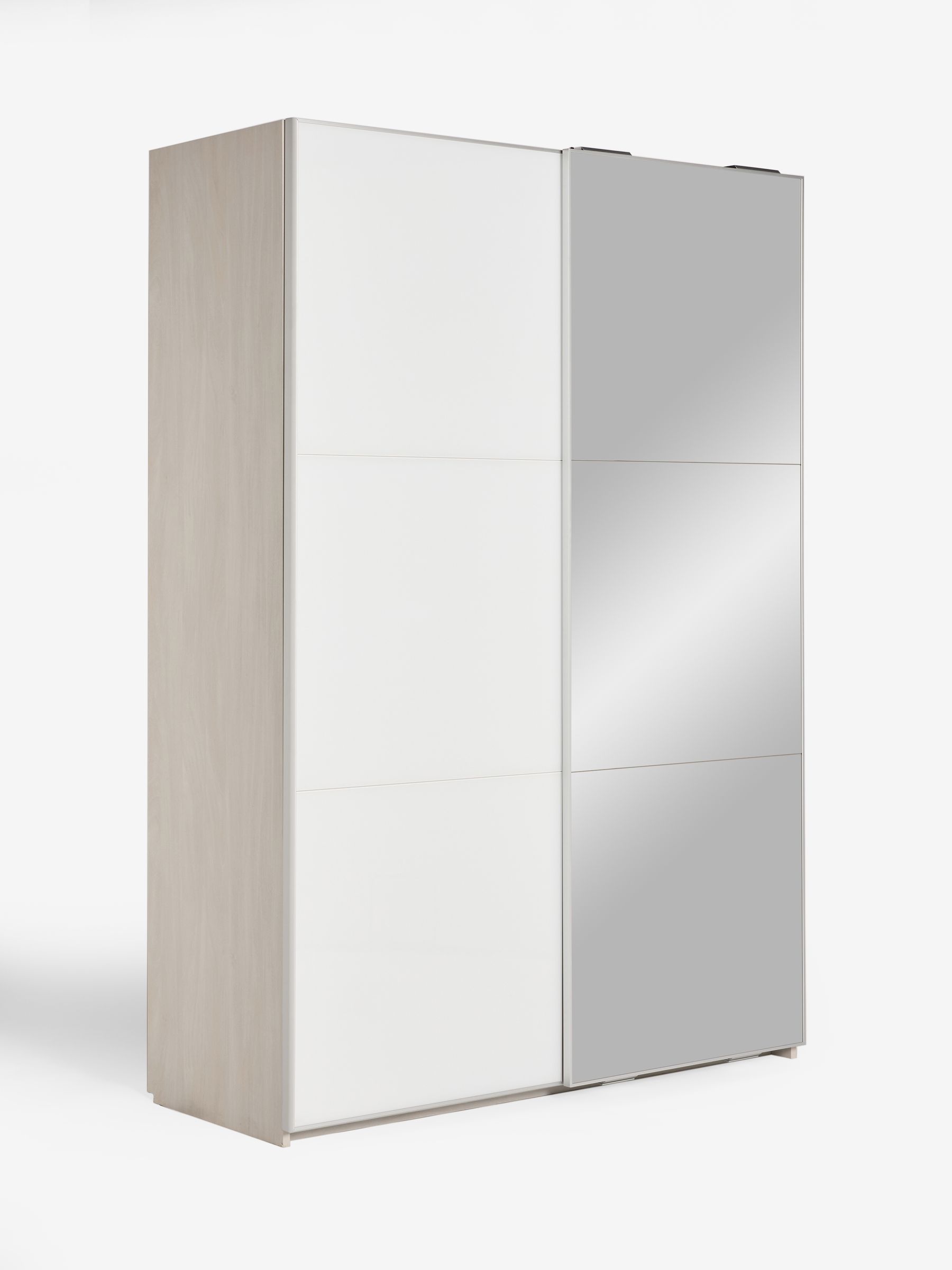 Buy White Sloane Glass 1.5m Sliding Semi Fitted Wardrobe from the Next ...