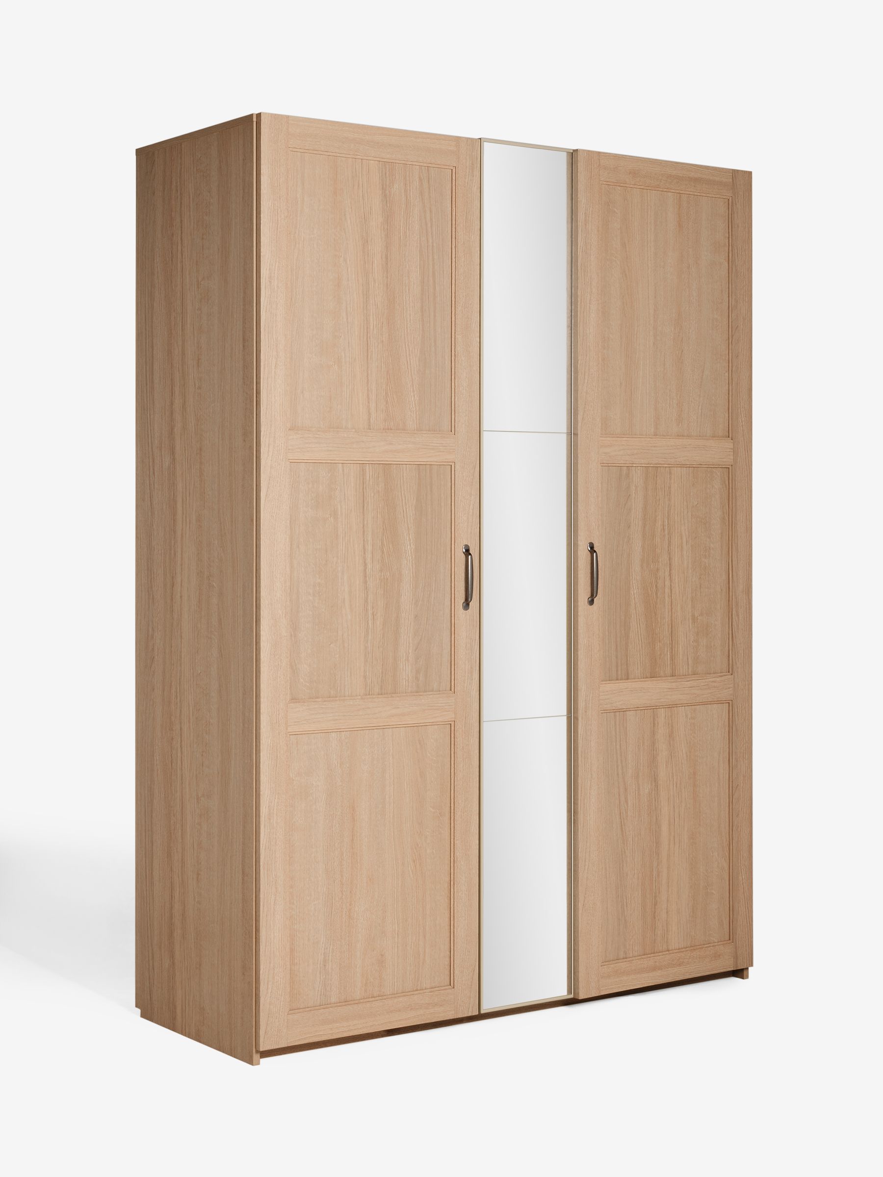 Buy Mid Natural Malvern Statement Oak Effect Triple Wardrobe from the ...
