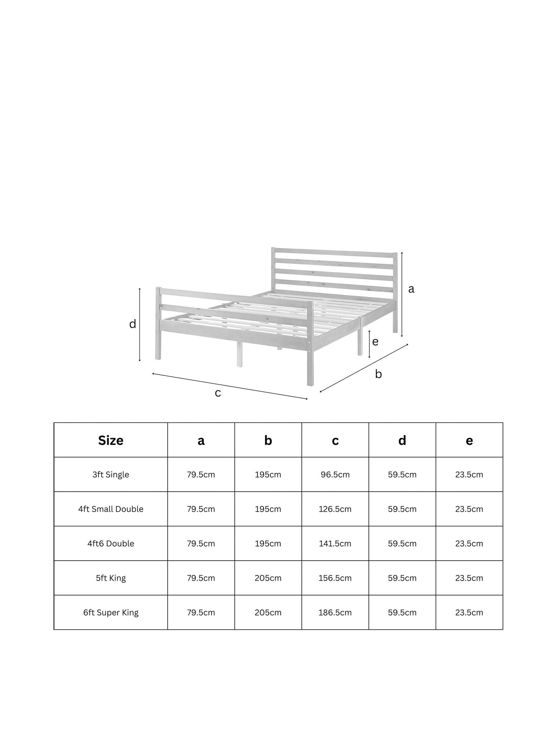 Buy Aspire Furniture Oak Alpine Wooden Bed Frame from the Next UK ...