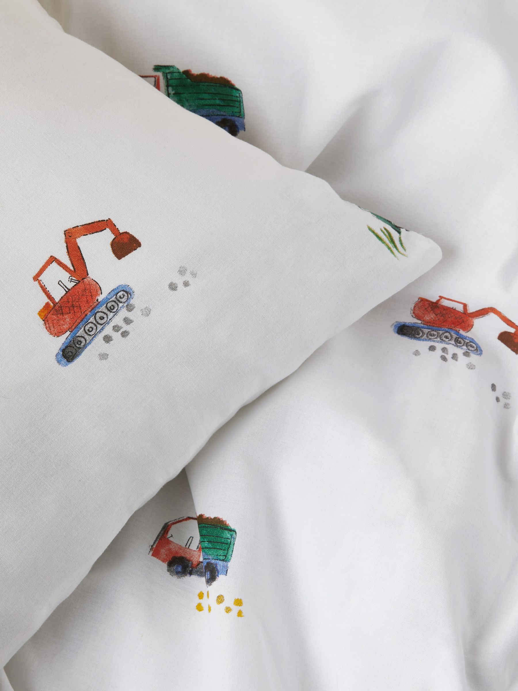 Buy Animal Diggers 100% Cotton Printed Bedding Duvet Cover and ...