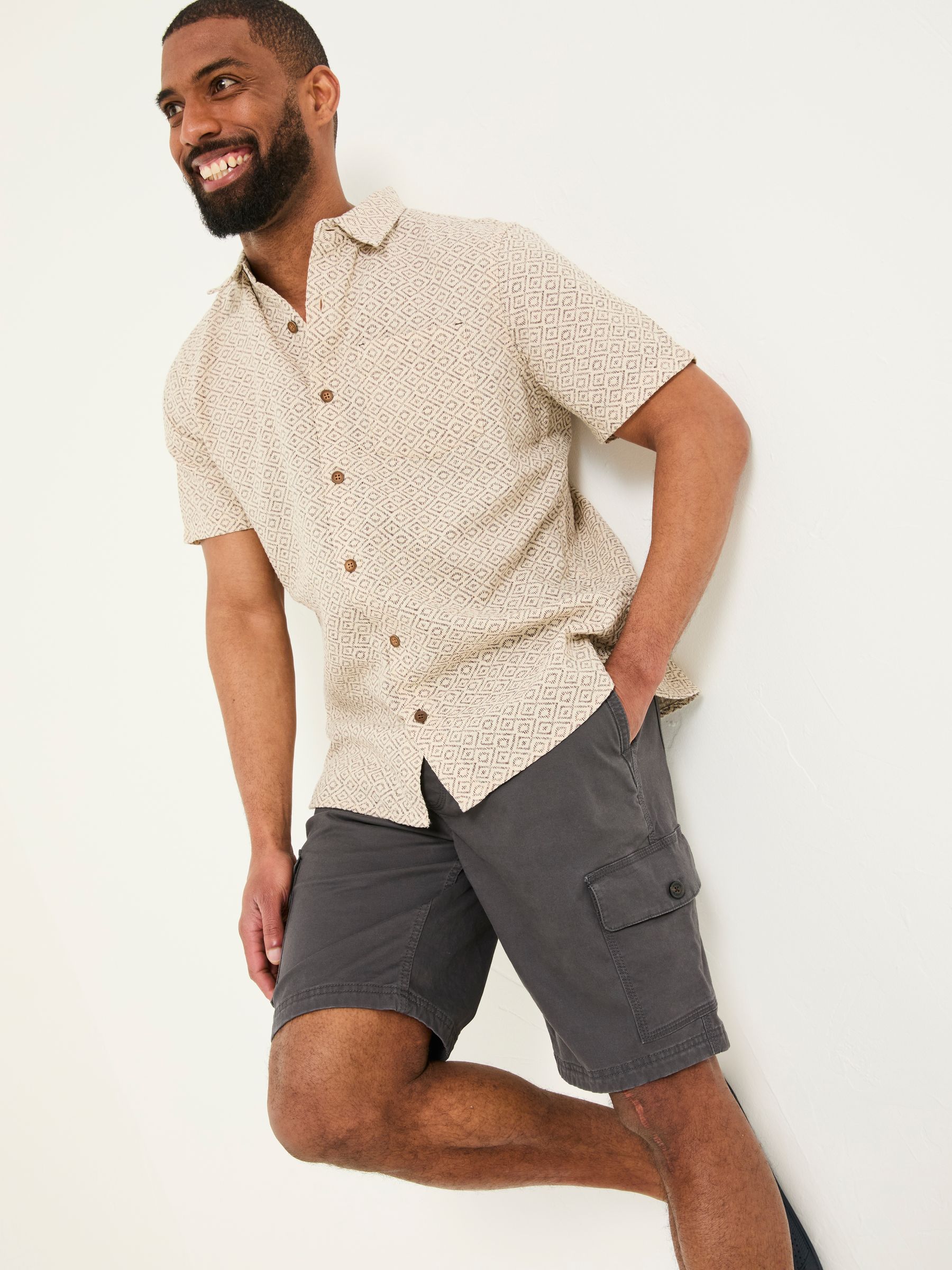 Buy FatFace Tenby Dark Grey Pull On Cargo Shorts from the Next UK ...