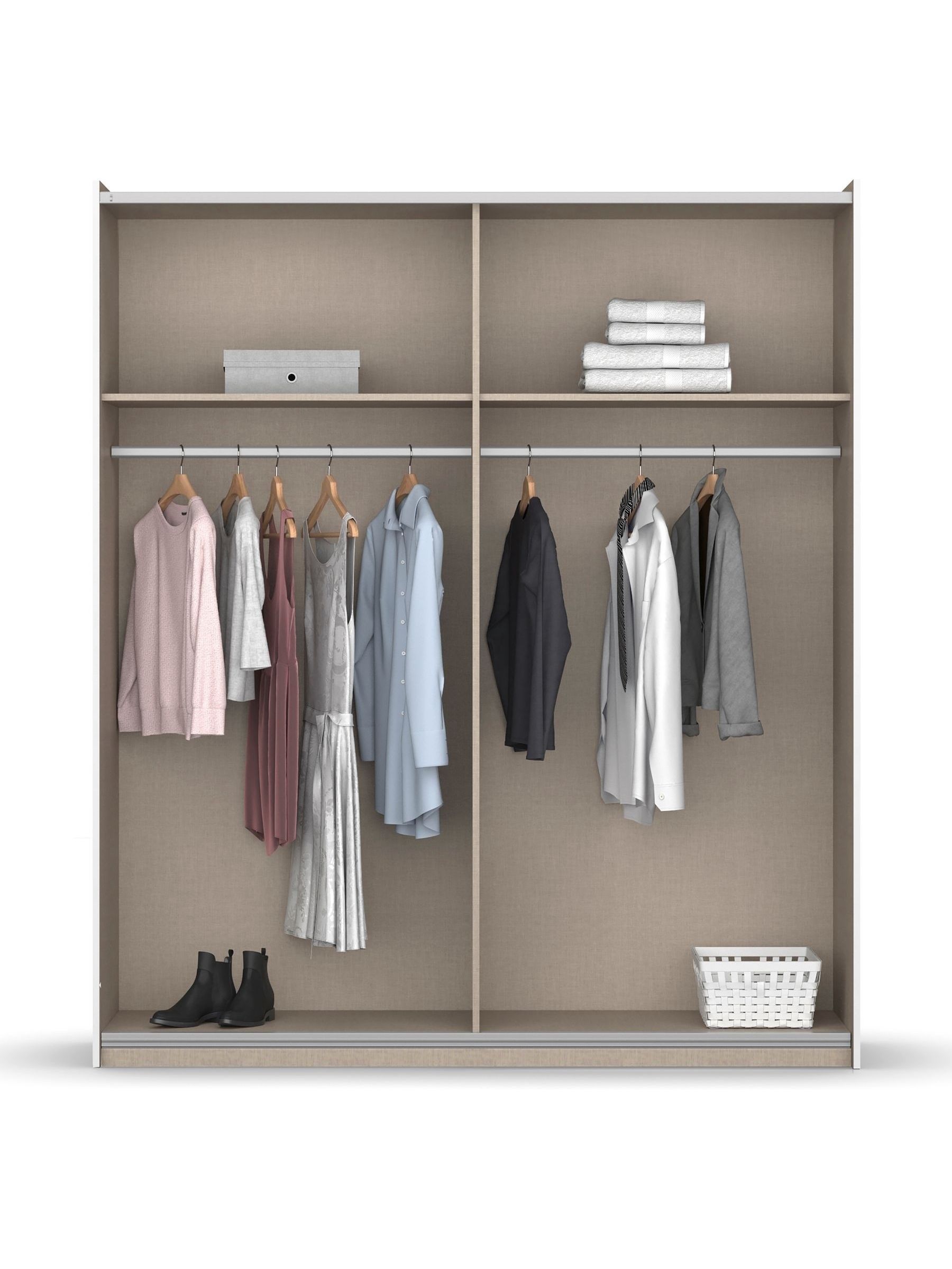 Buy Rauch Natural Reflection Mirror Sliding Semi Fitted 1.3m Sliding ...