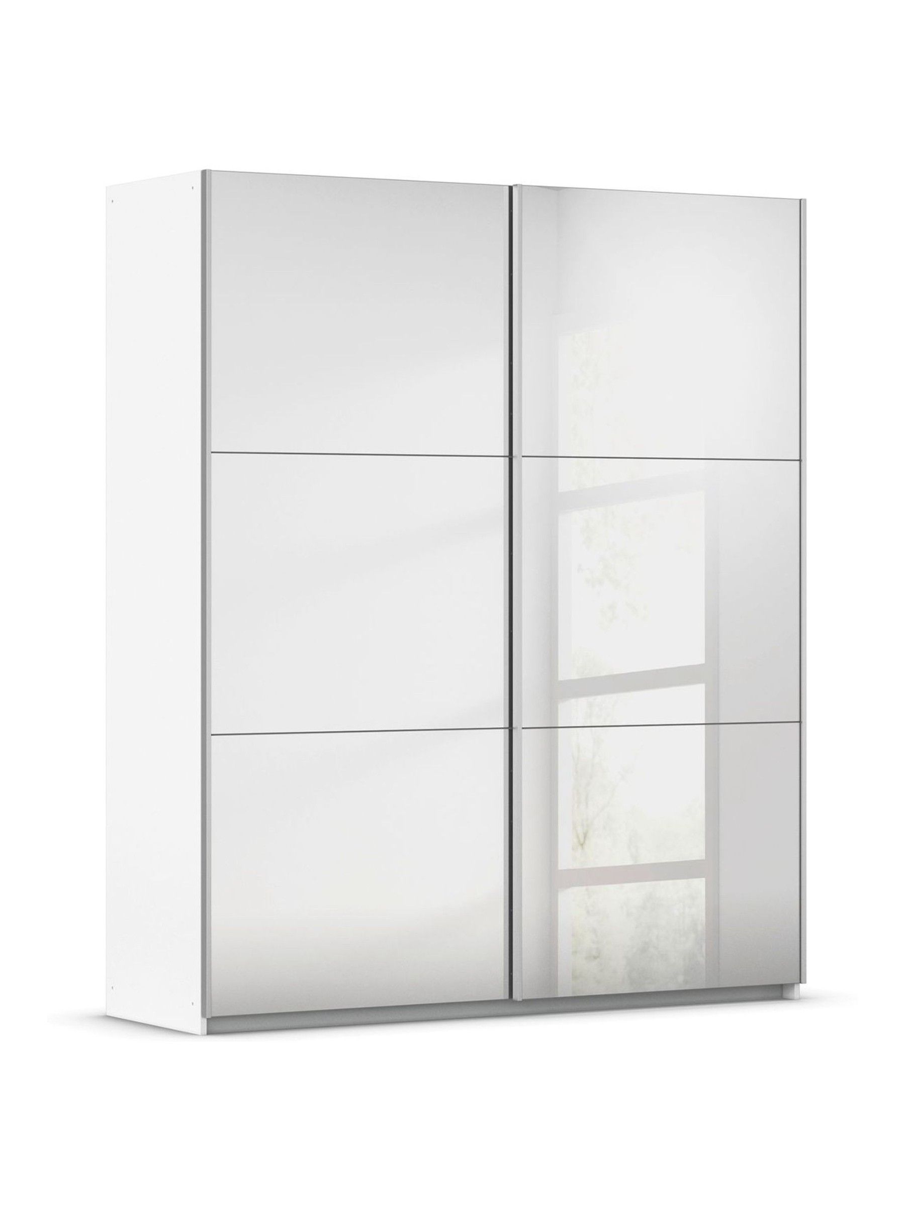 Buy Rauch White Reflection Mirror Sliding Semi Fitted 1.8m Sliding ...