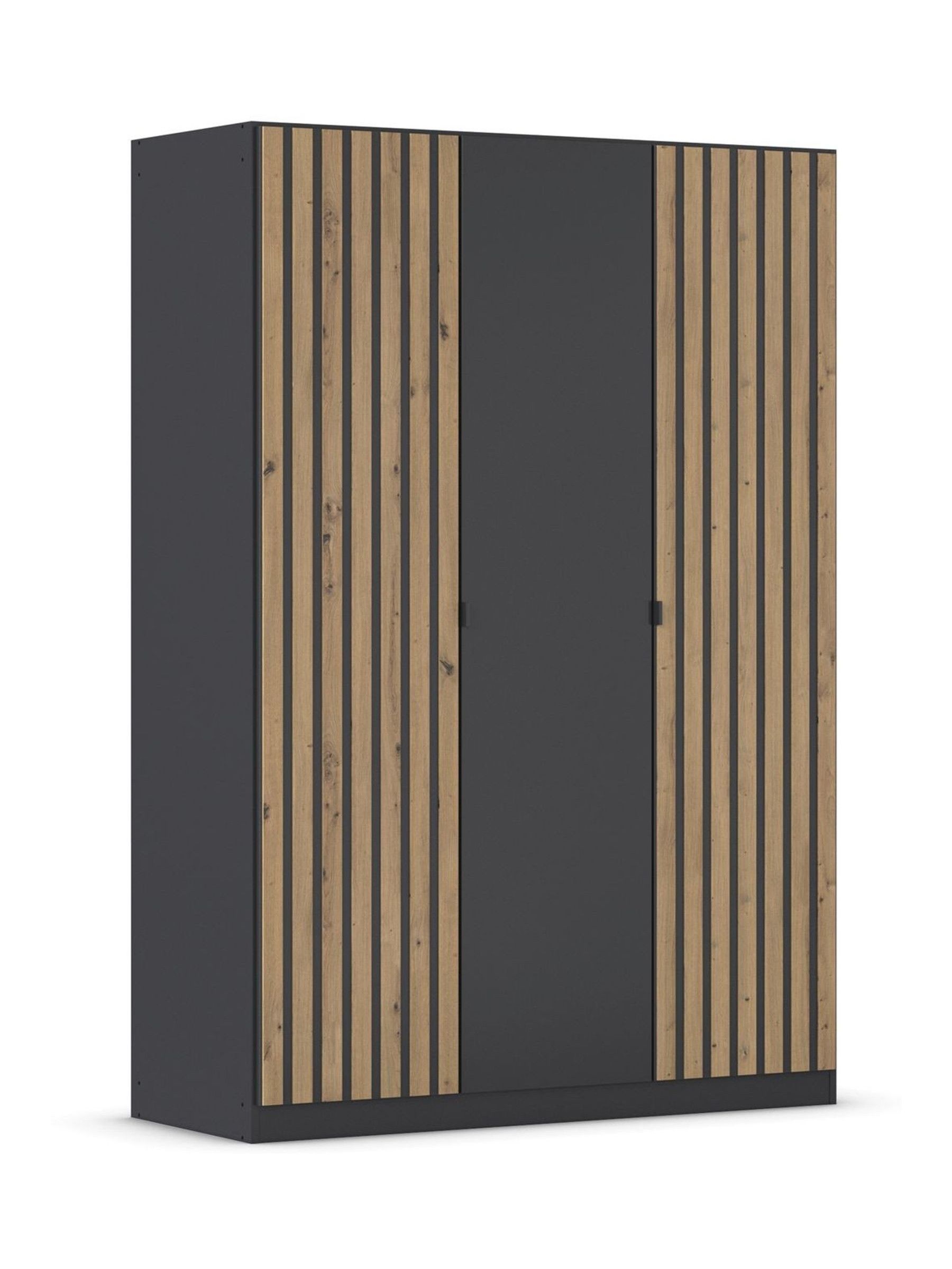 Buy Rauch Grey Genova Wood and Mirror Triple Semi Fitted Wardrobe from ...