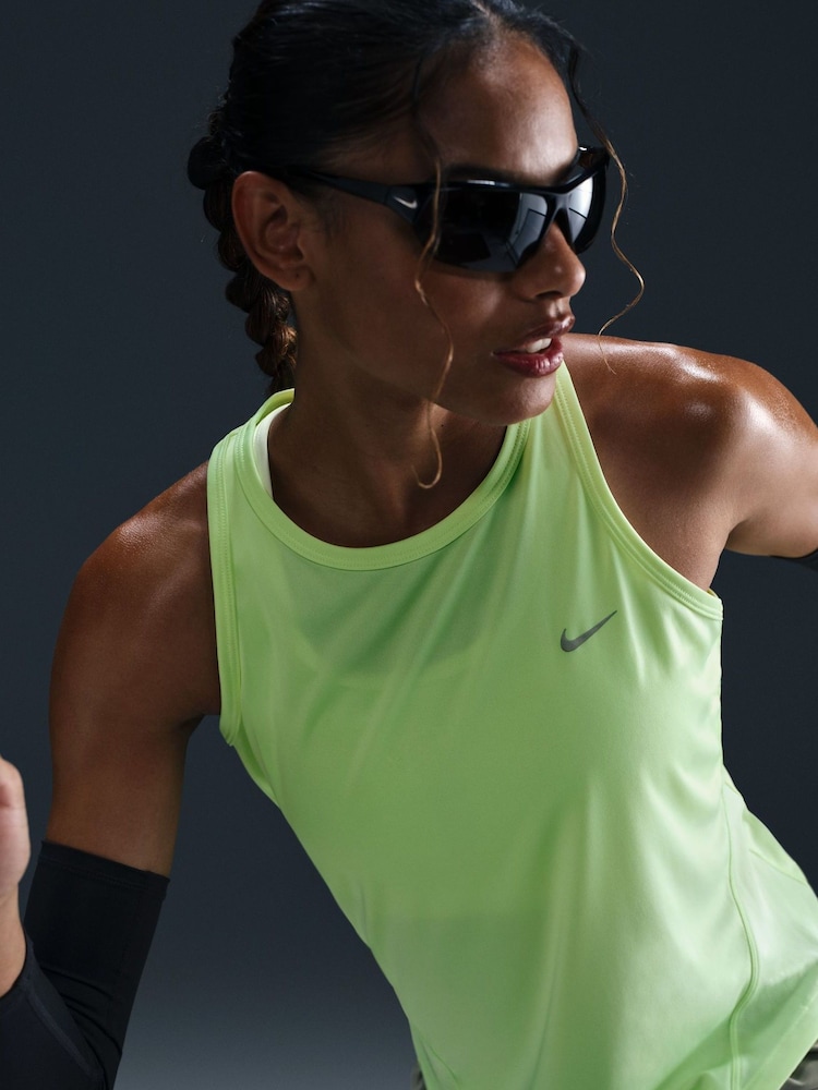 Buy Nike Lime Green Tempo Dri-FIT Running Vest from Next Belgium
