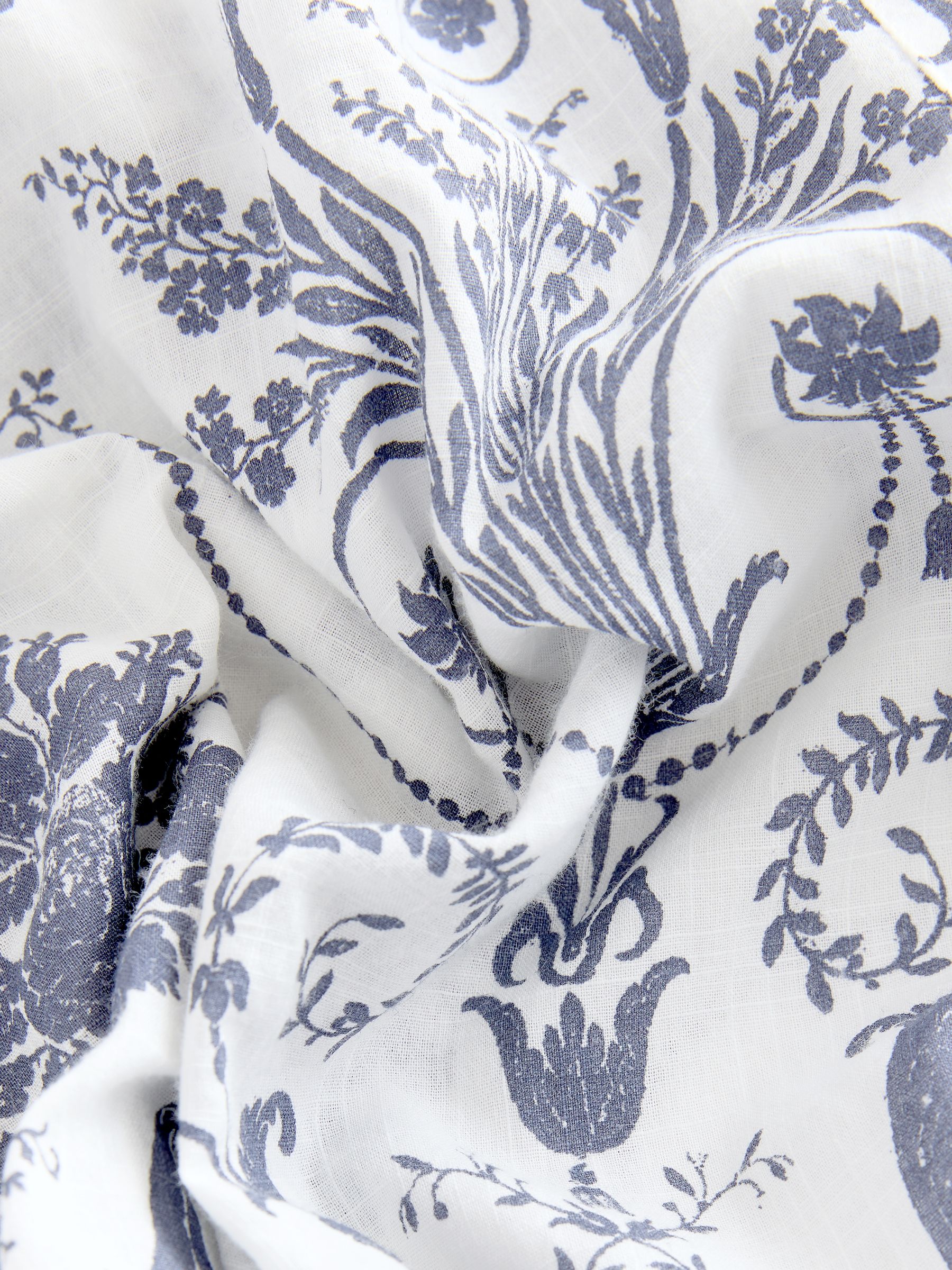 Buy Laura Ashley Blue Josette 100% Cotton Scalloped Beach Romper from ...