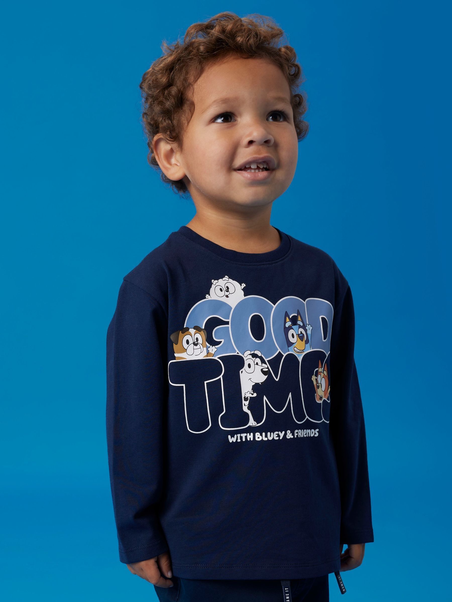 Buy Name It Blue Long Sleeve Bluey Top from the Next UK online shop