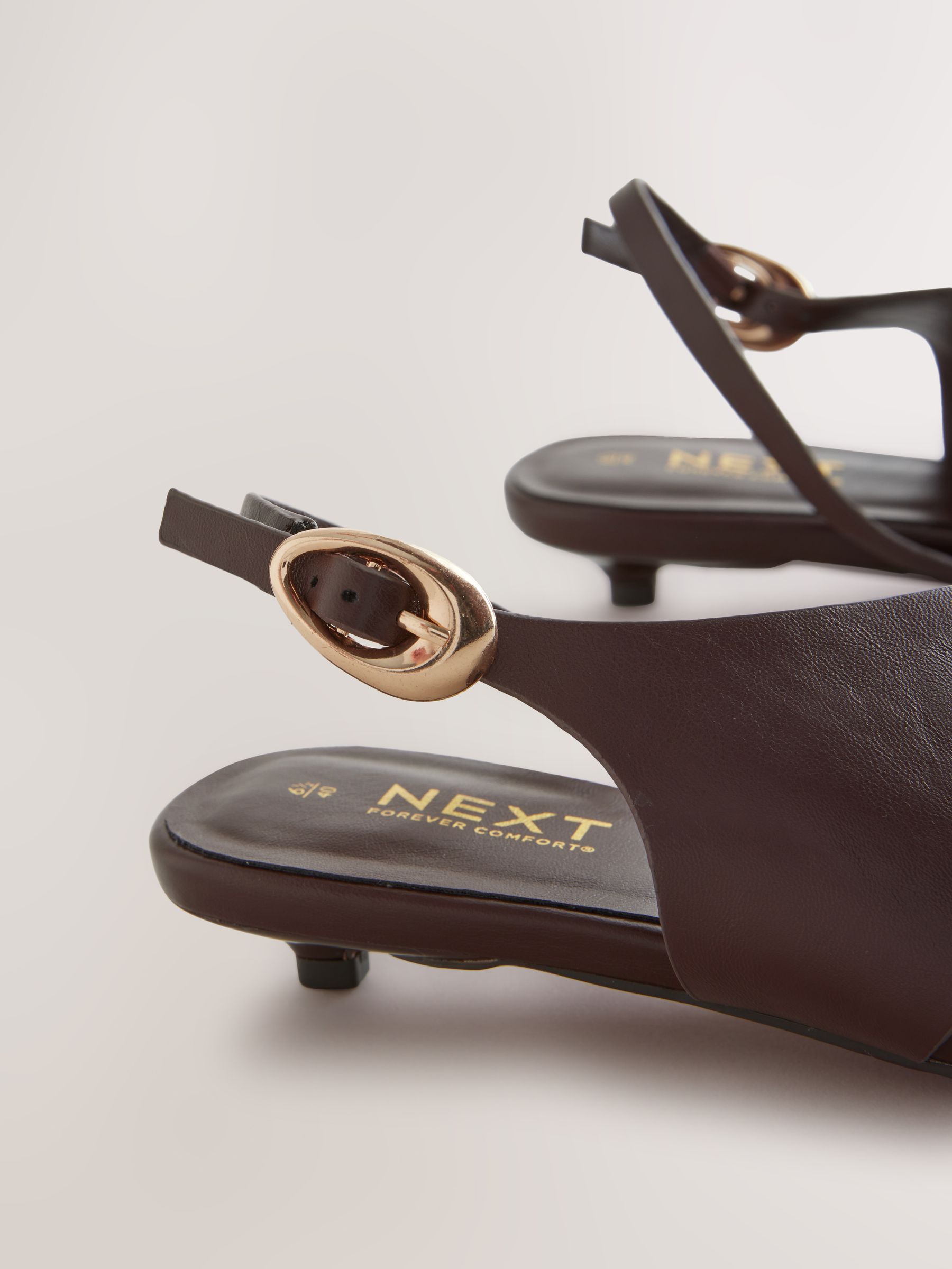 Buy Chocolate Brown Forever Comfort® Embellished Toe Loop Sandals from ...