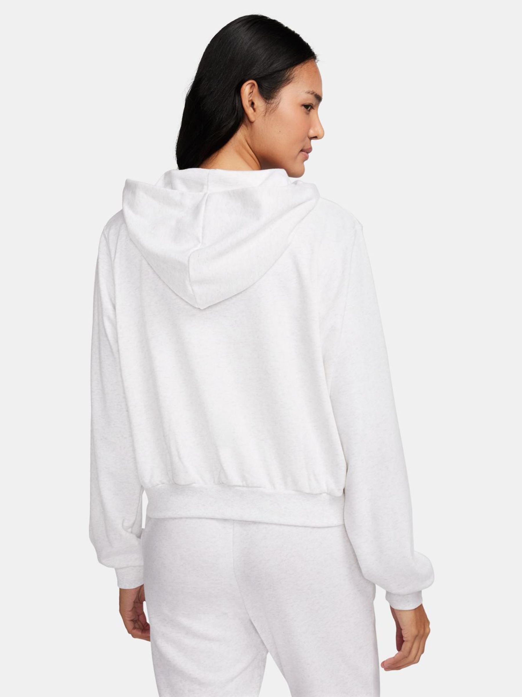 Buy Nike Birch Heather White Sportswear Chill Terry Loose Full-Zip ...