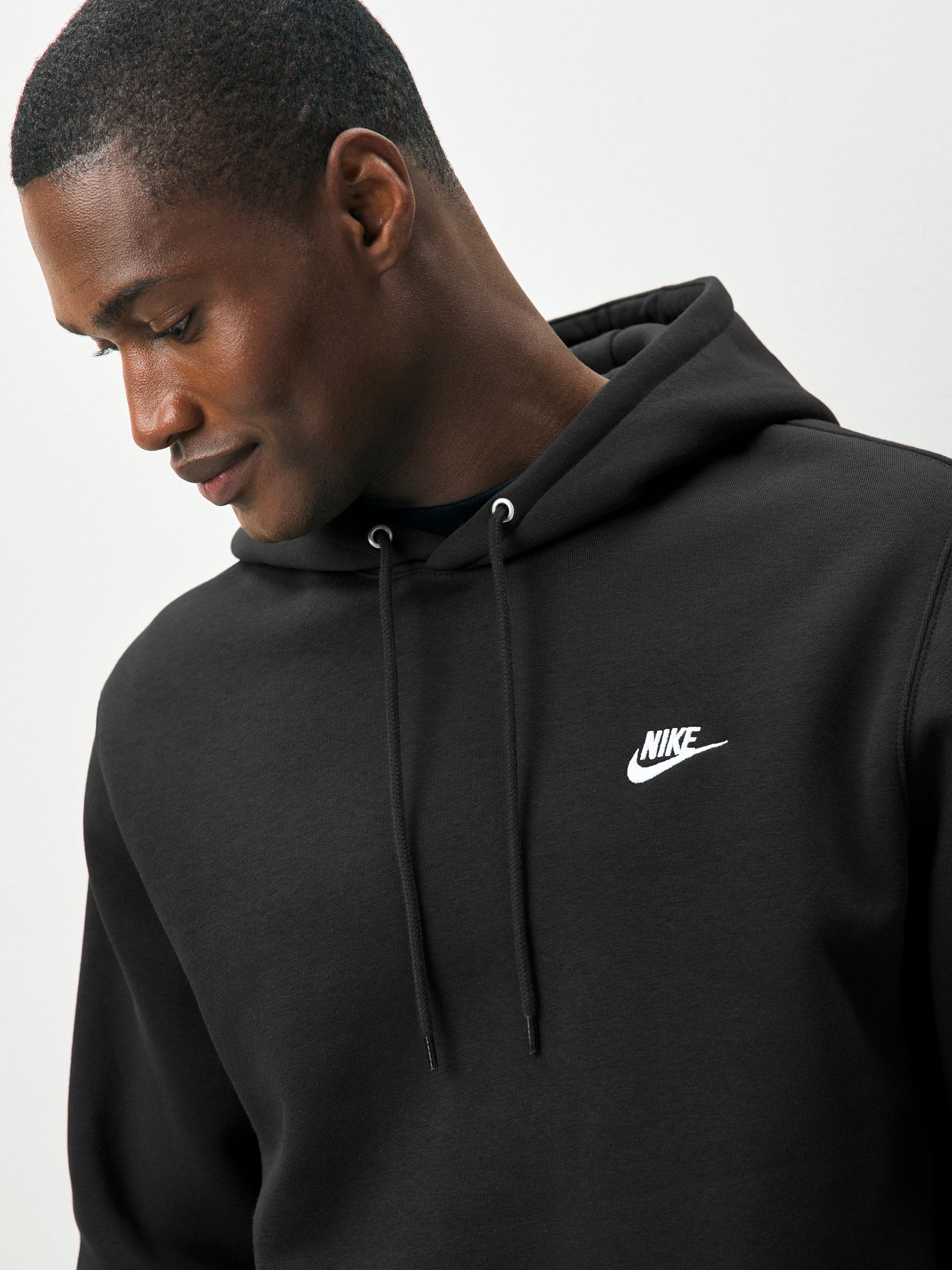 Buy Nike Black Club Pull Over Hoodie from Next Ireland