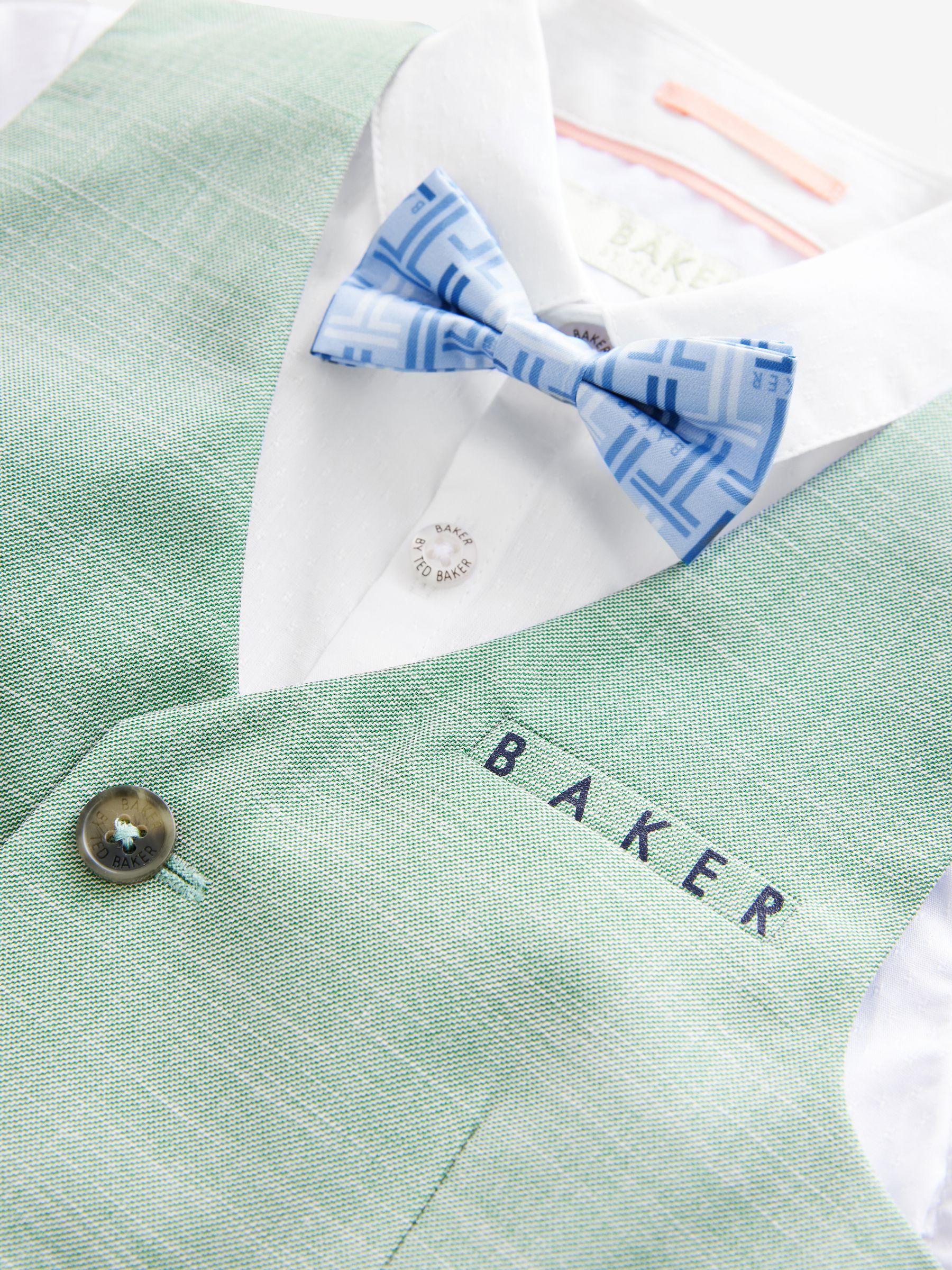 Buy Baker by Ted Baker Green Shirt Waistcoat and Shorts Set from the ...