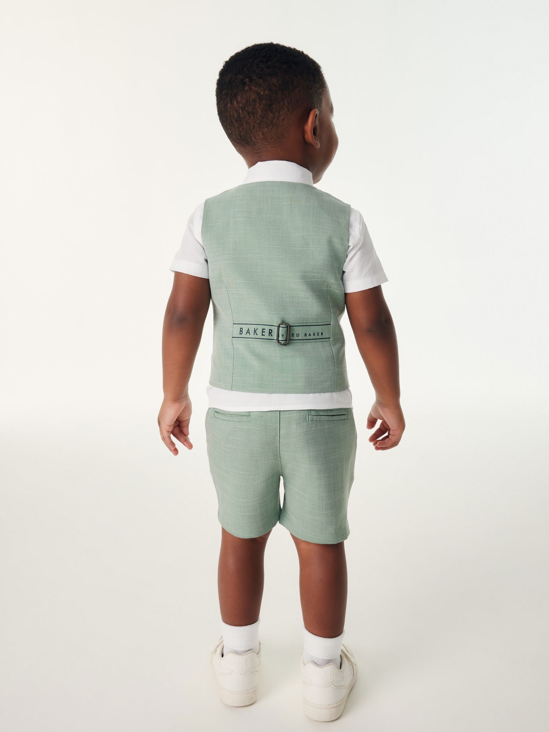 Buy Baker by Ted Baker Green Shirt Waistcoat and Shorts Set from the ...