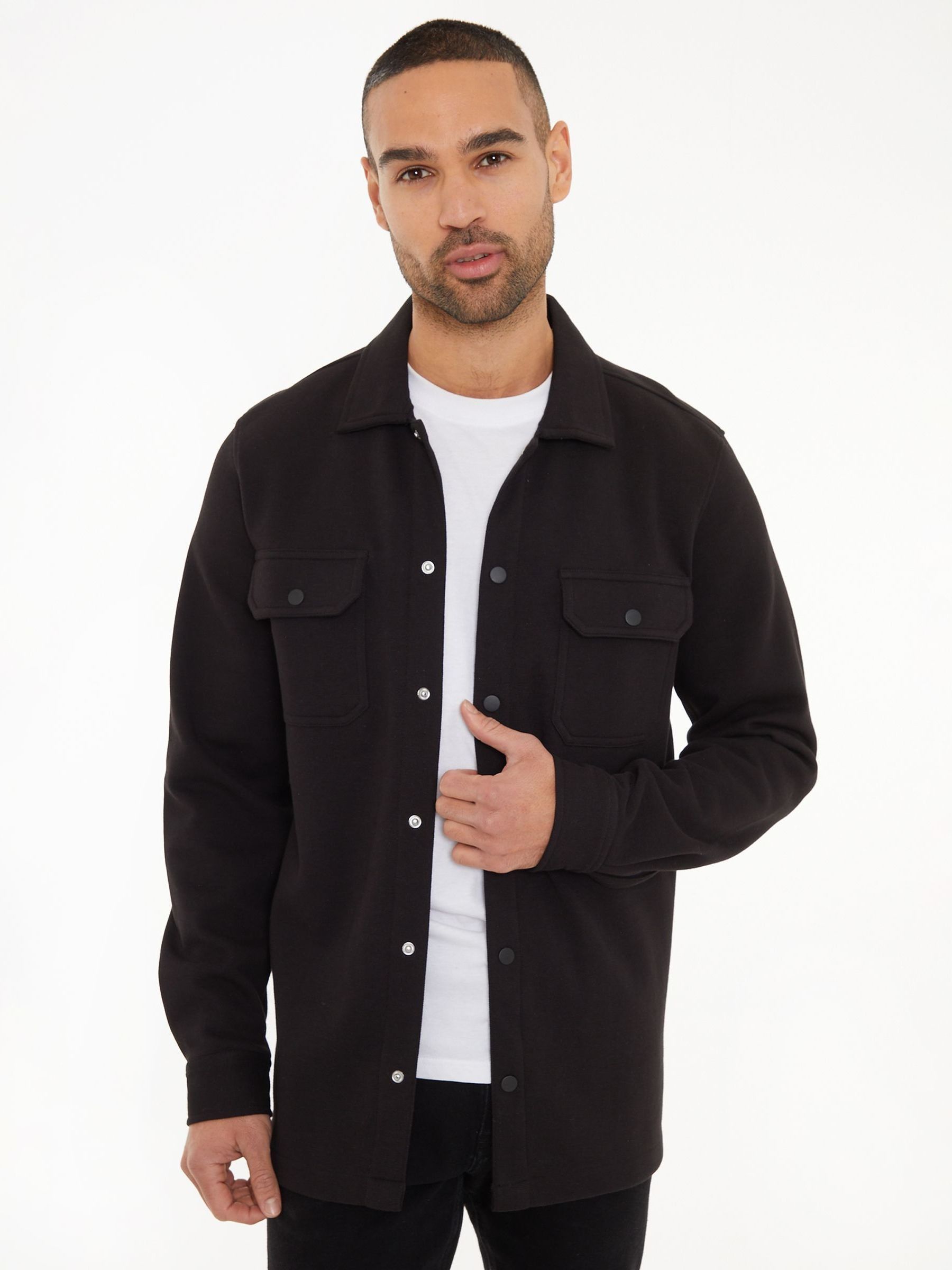 Buy Threadbare Black Twill Button Up Shacket from the Next UK online shop