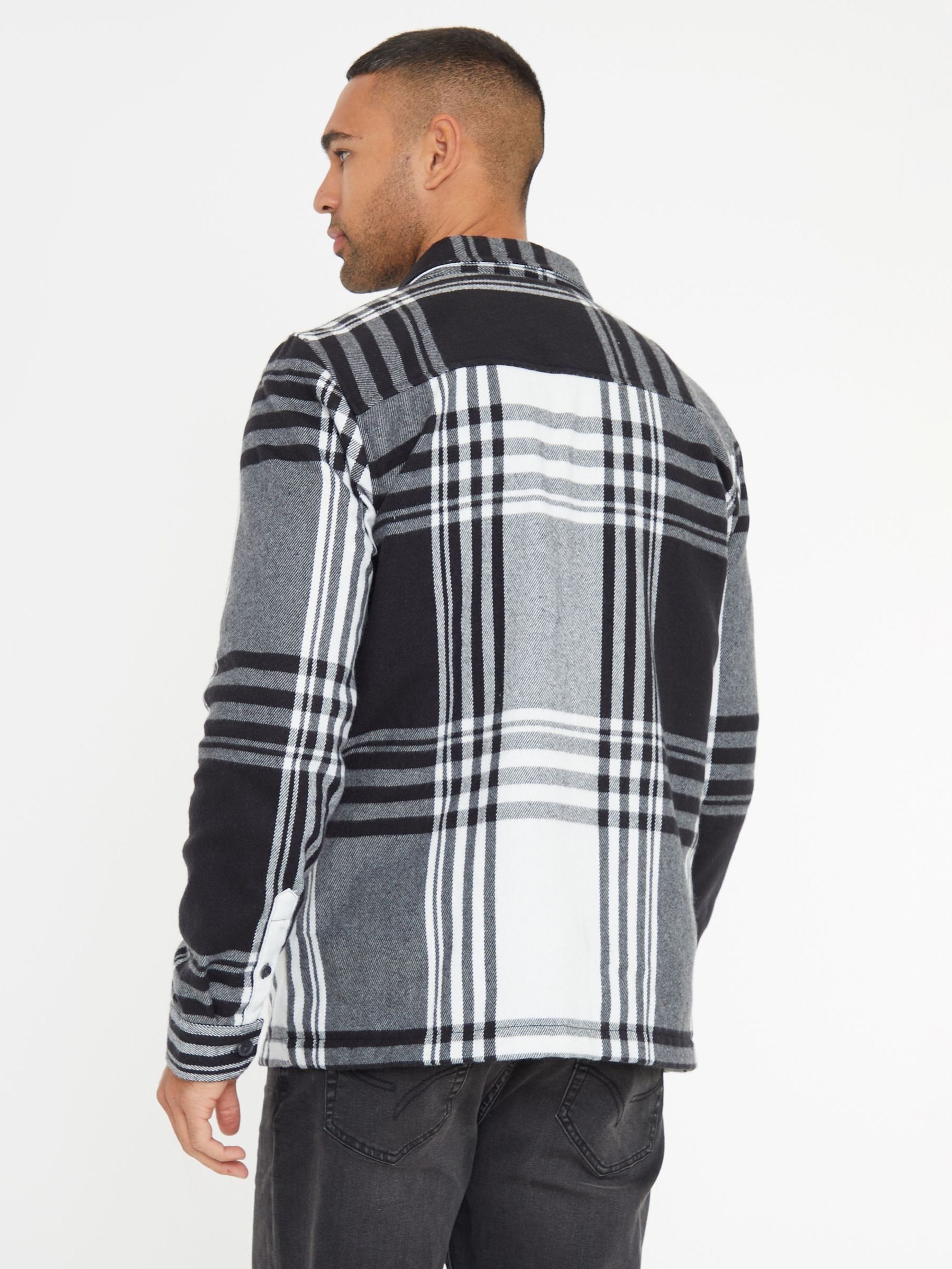 Buy Threadbare Black Brushed Check Shacket from the Next UK online shop