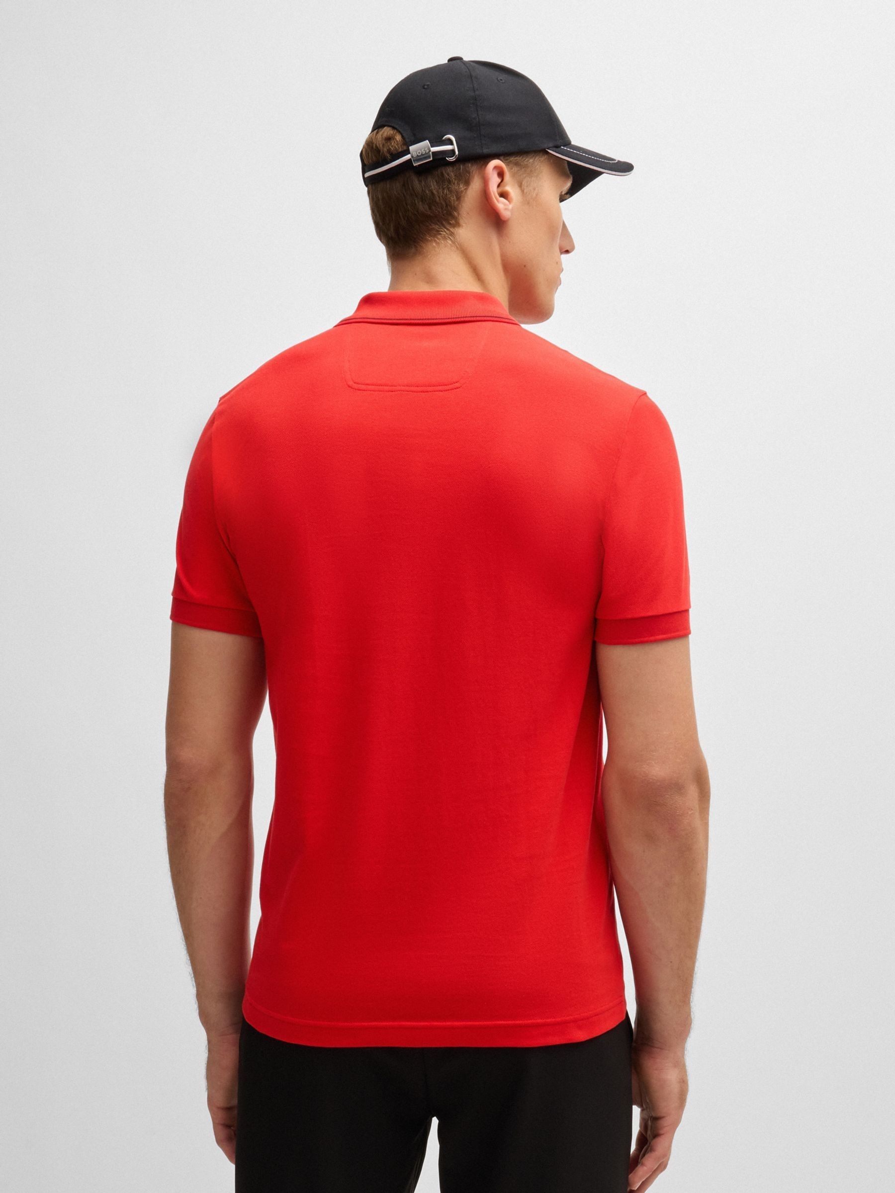 Buy BOSS Red Slim Fit 100% Cotton Tonal Logo Polo Shirt from the Next ...