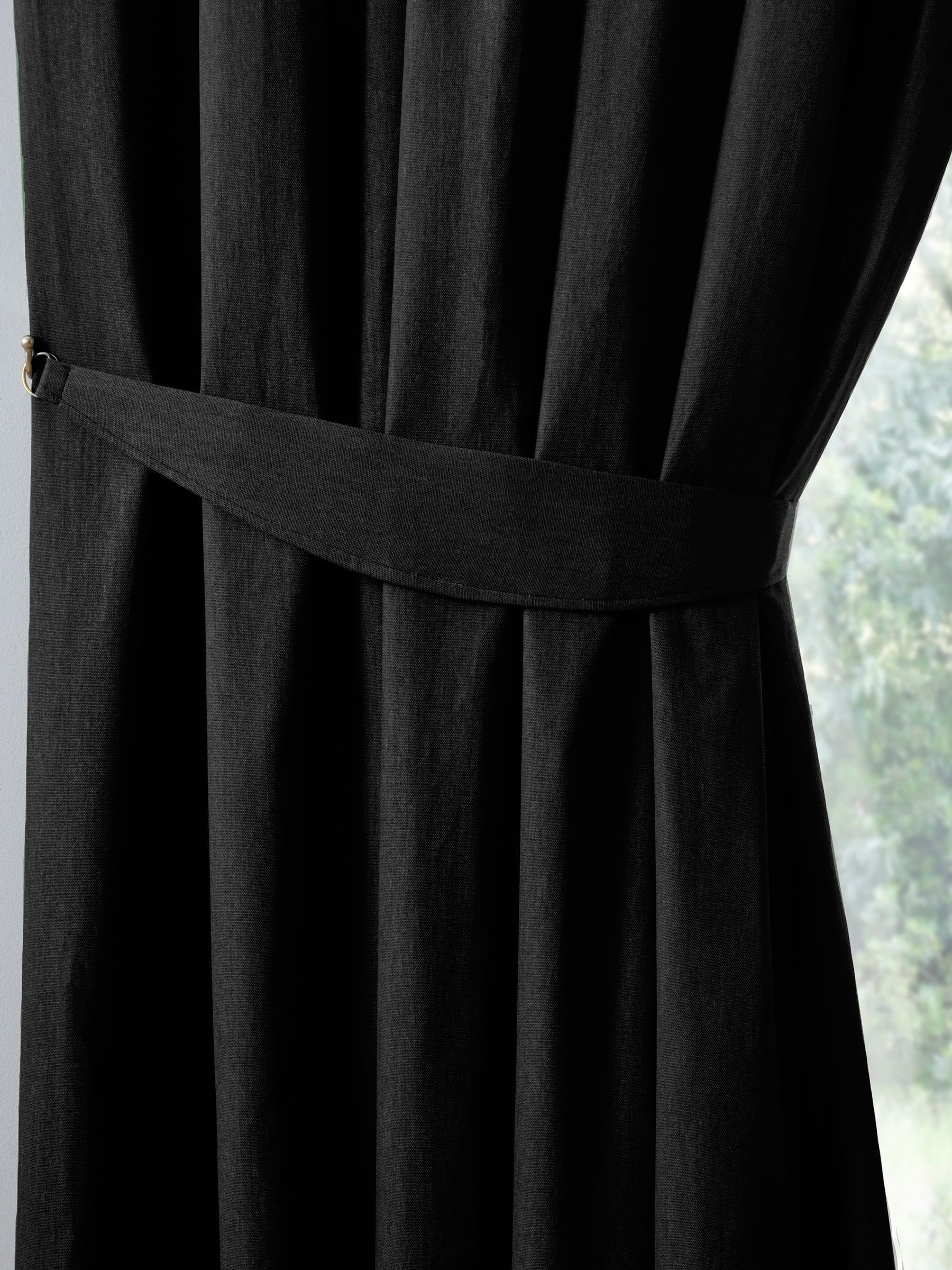 Buy Fusion Black Dijon Blackout & Thermal Insulated Curtains from the ...