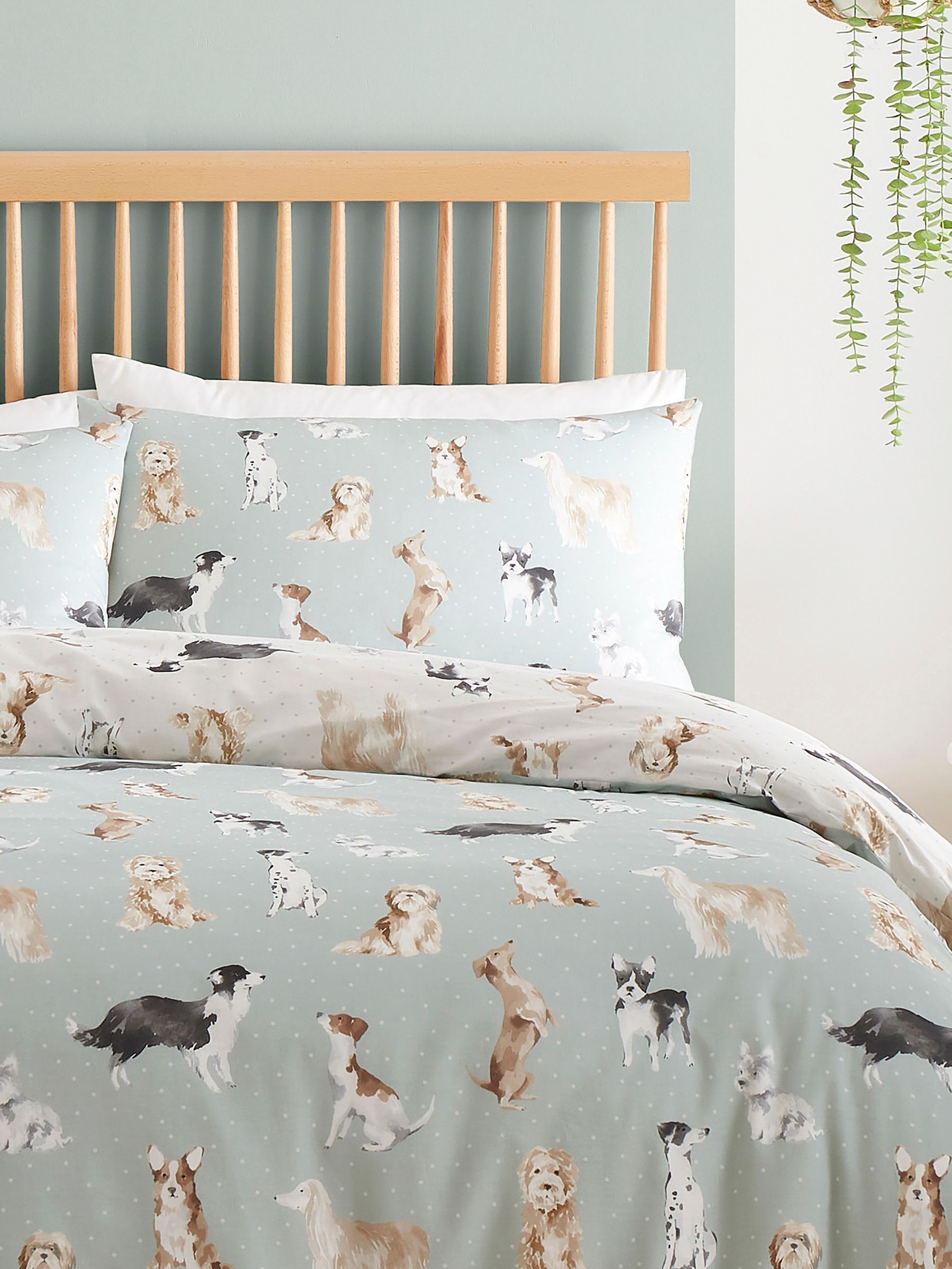 Buy Fusion Duck Egg Cute Dogs Easycare Duvet Cover Set from the Next UK ...
