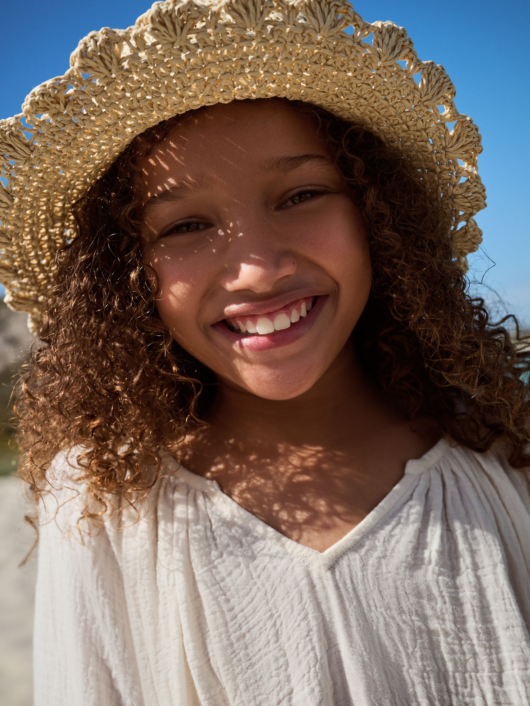 Buy Neutral Scalloped Edge Hat (1-10yrs) from the Next UK online shop