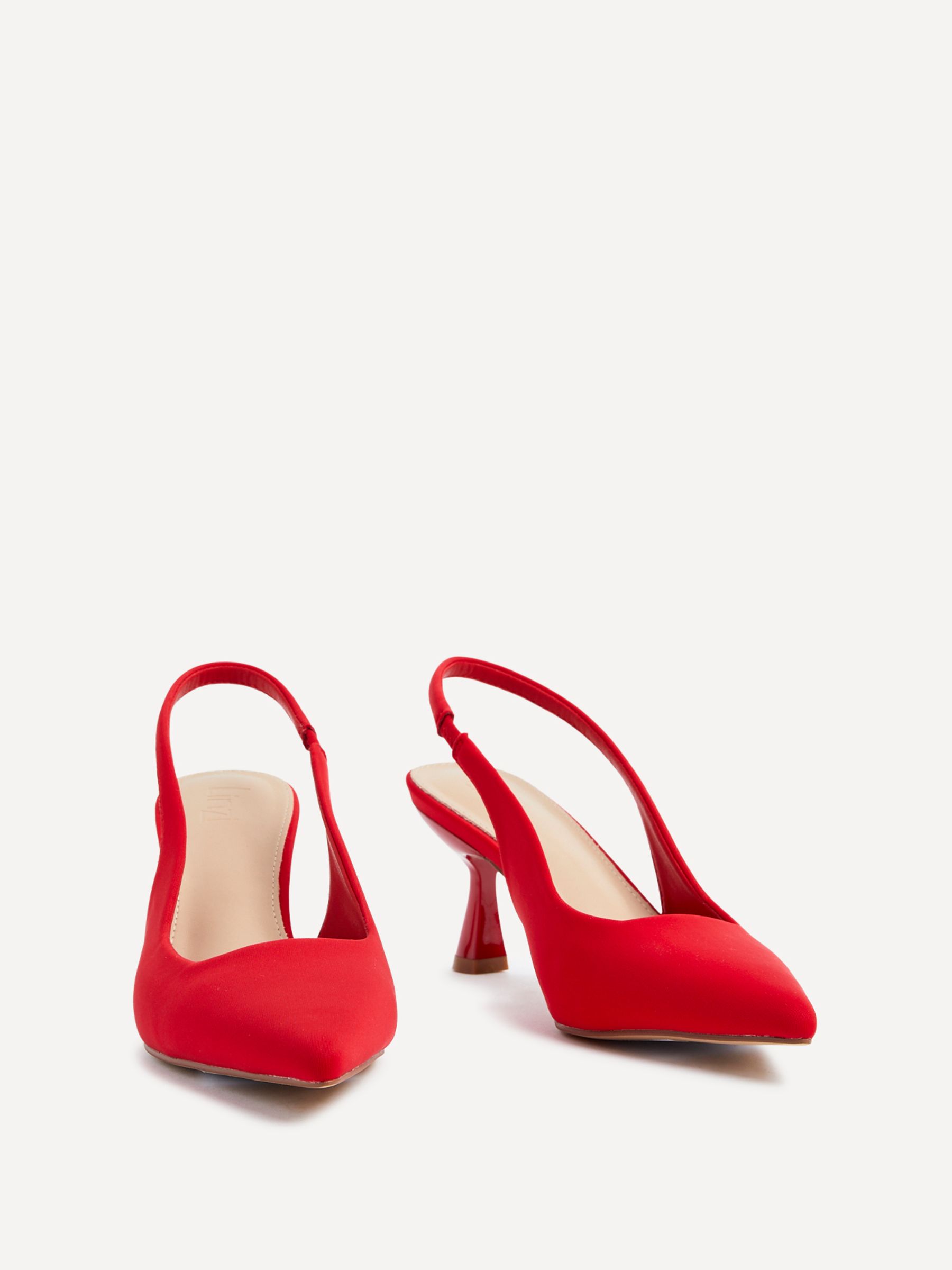 Buy Linzi Red Presley Stiletto Pointed Court Heels from the Next UK ...