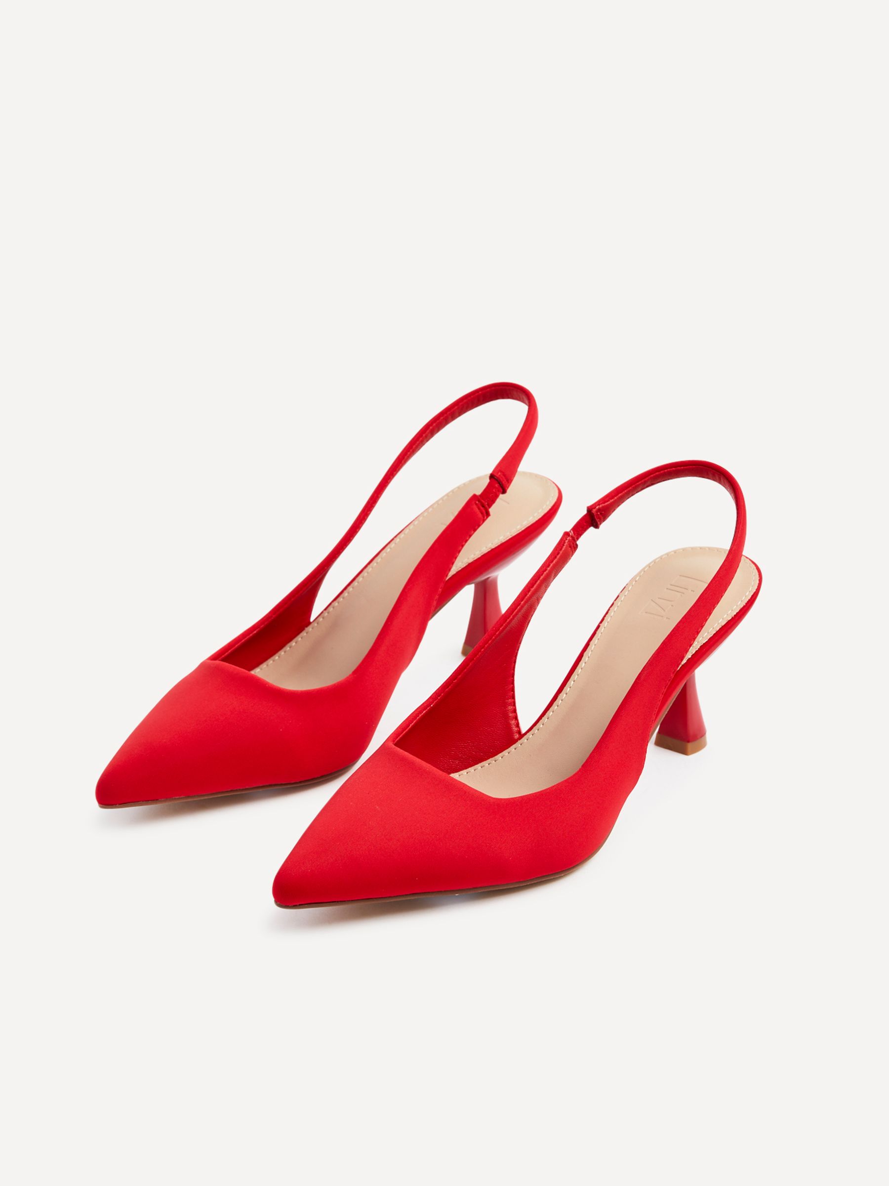 Buy Linzi Red Presley Stiletto Pointed Court Heels from the Next UK ...