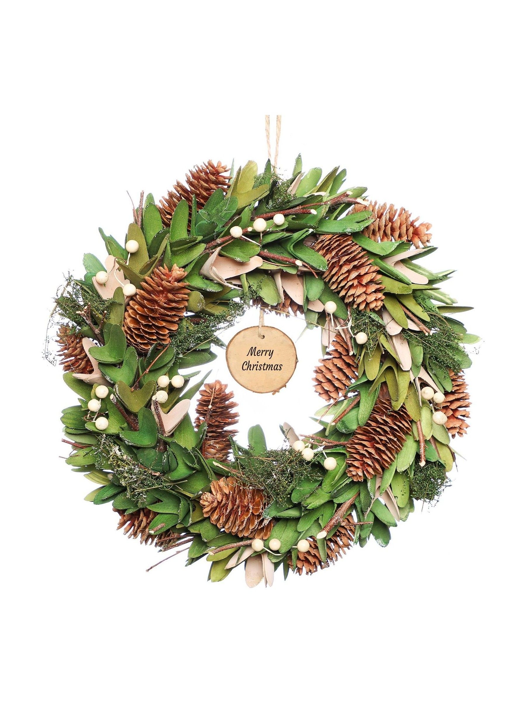 Buy Personalised Christmas Wreath by Dibor from the Next UK online shop