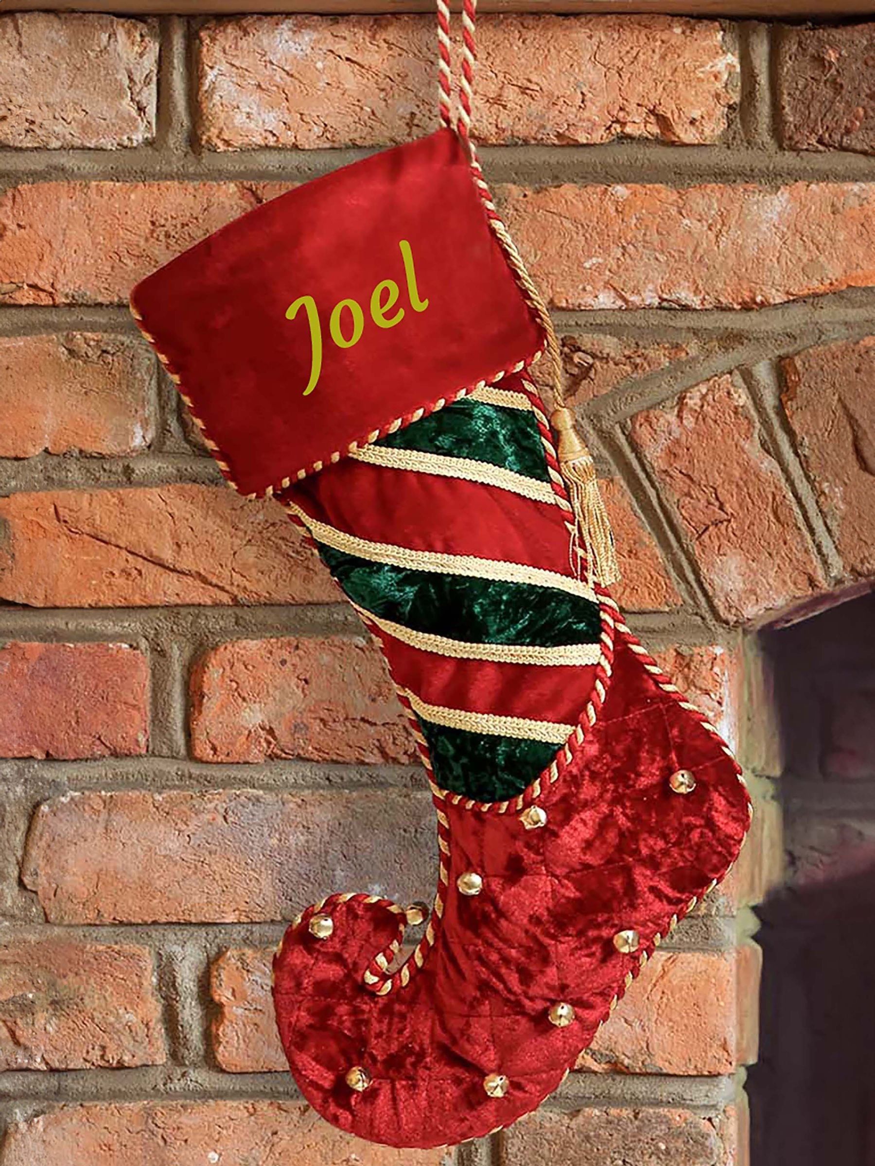 Buy Personalised Velvet Christmas Stocking by Dibor from the Next UK ...
