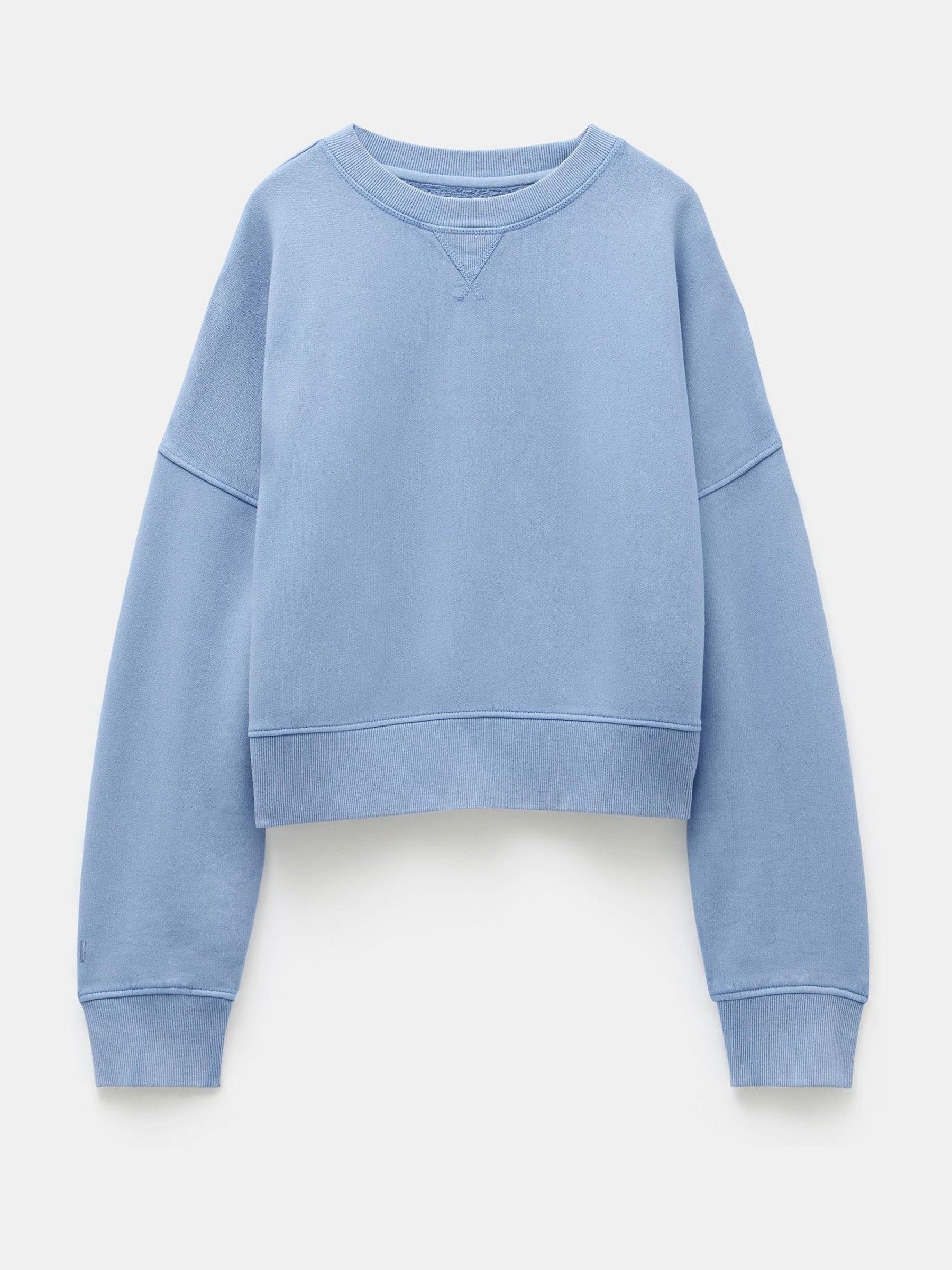 Buy Hush Blue Ground Oversized Micaela Cropped Sweatshirt from the Next ...