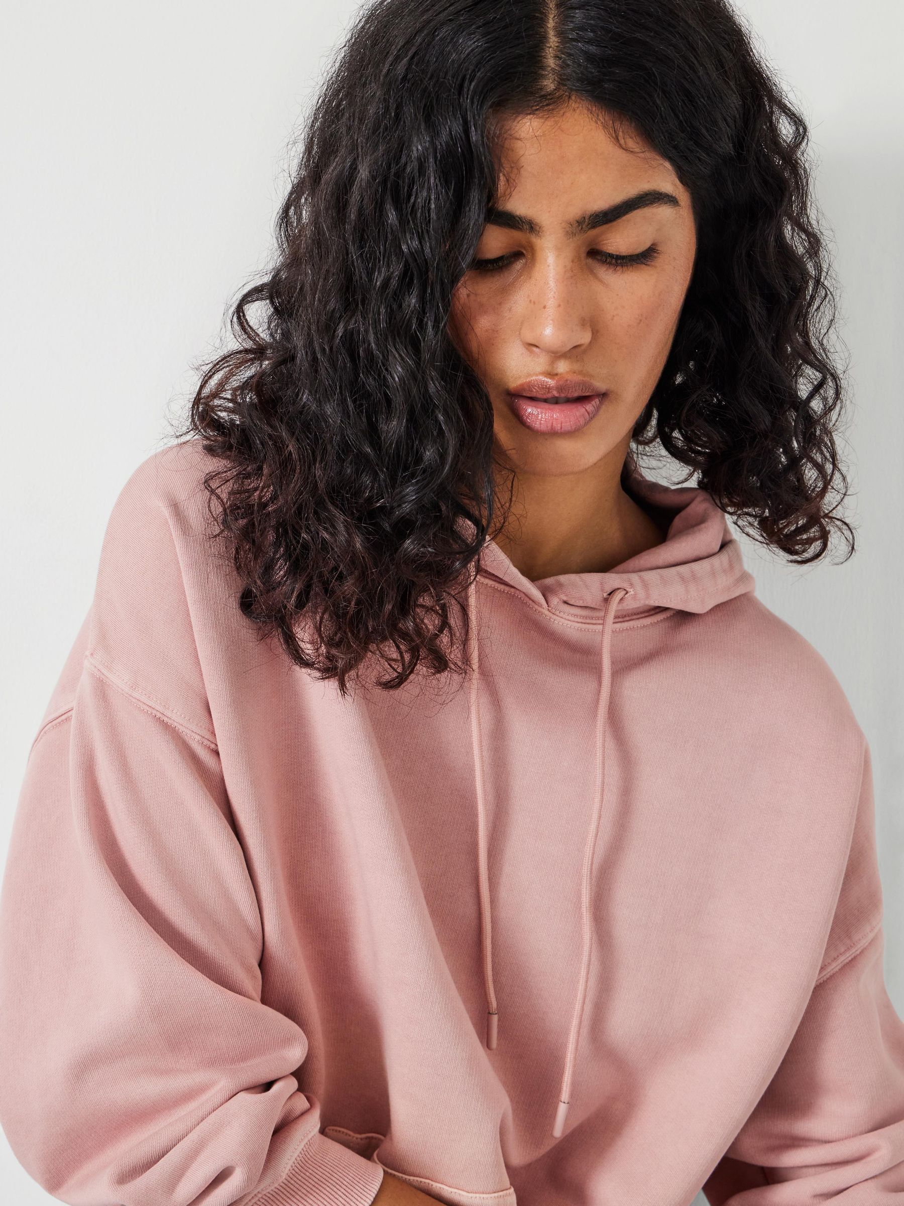 Buy Hush Pink Shay Oversized Heavyweight 100% Cotton Hoodie from the ...