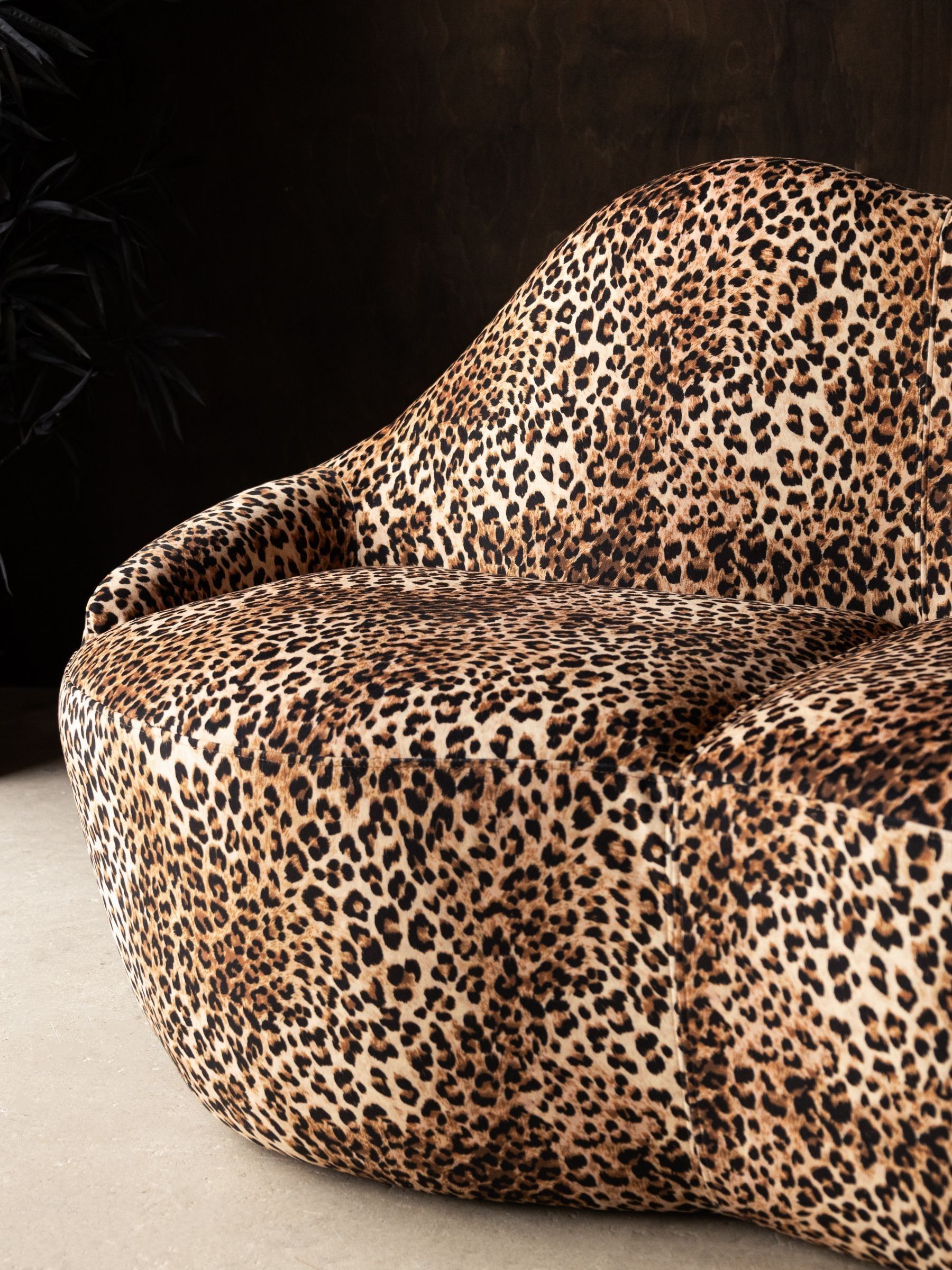 Buy Rockett St George Leopard Love Velvet Luscious Lips Small 2 Seater ...