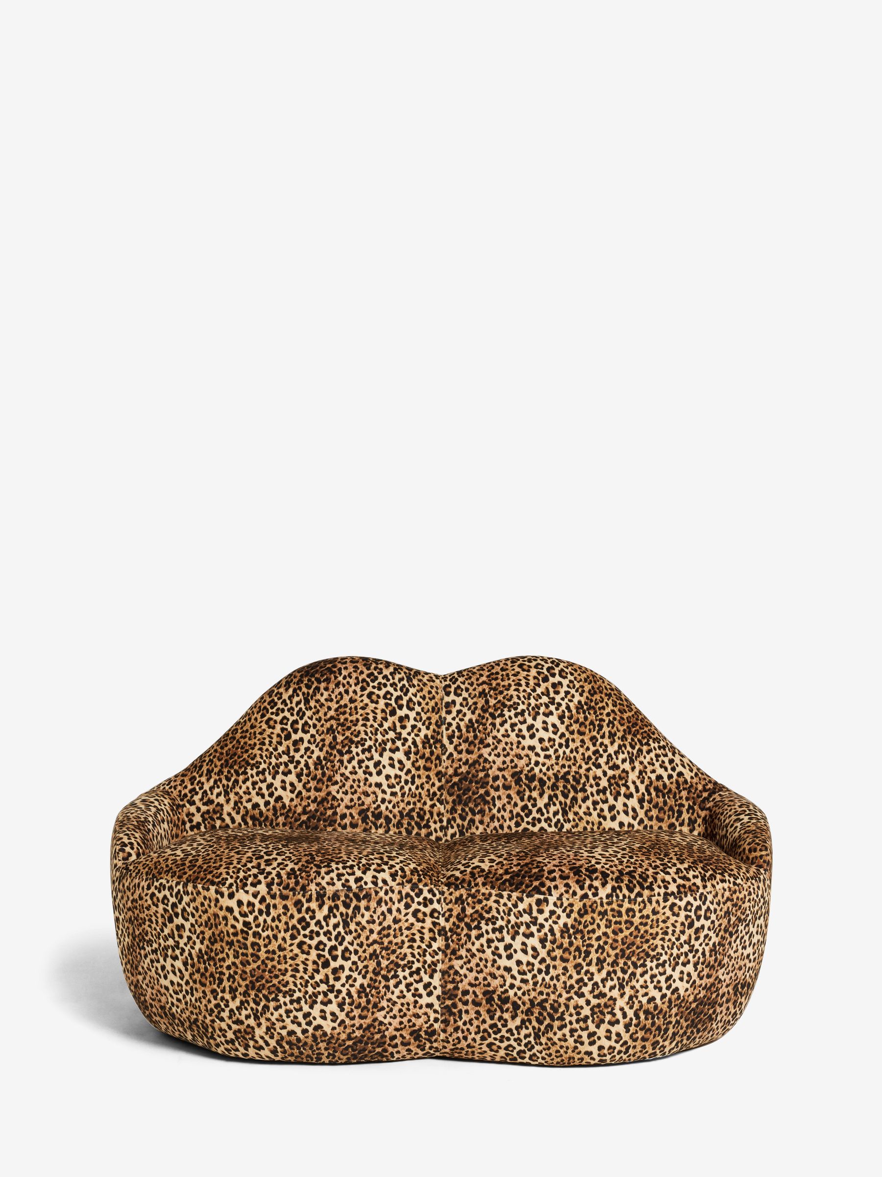 Buy Rockett St George Leopard Love Velvet Luscious Lips Small 2 Seater ...
