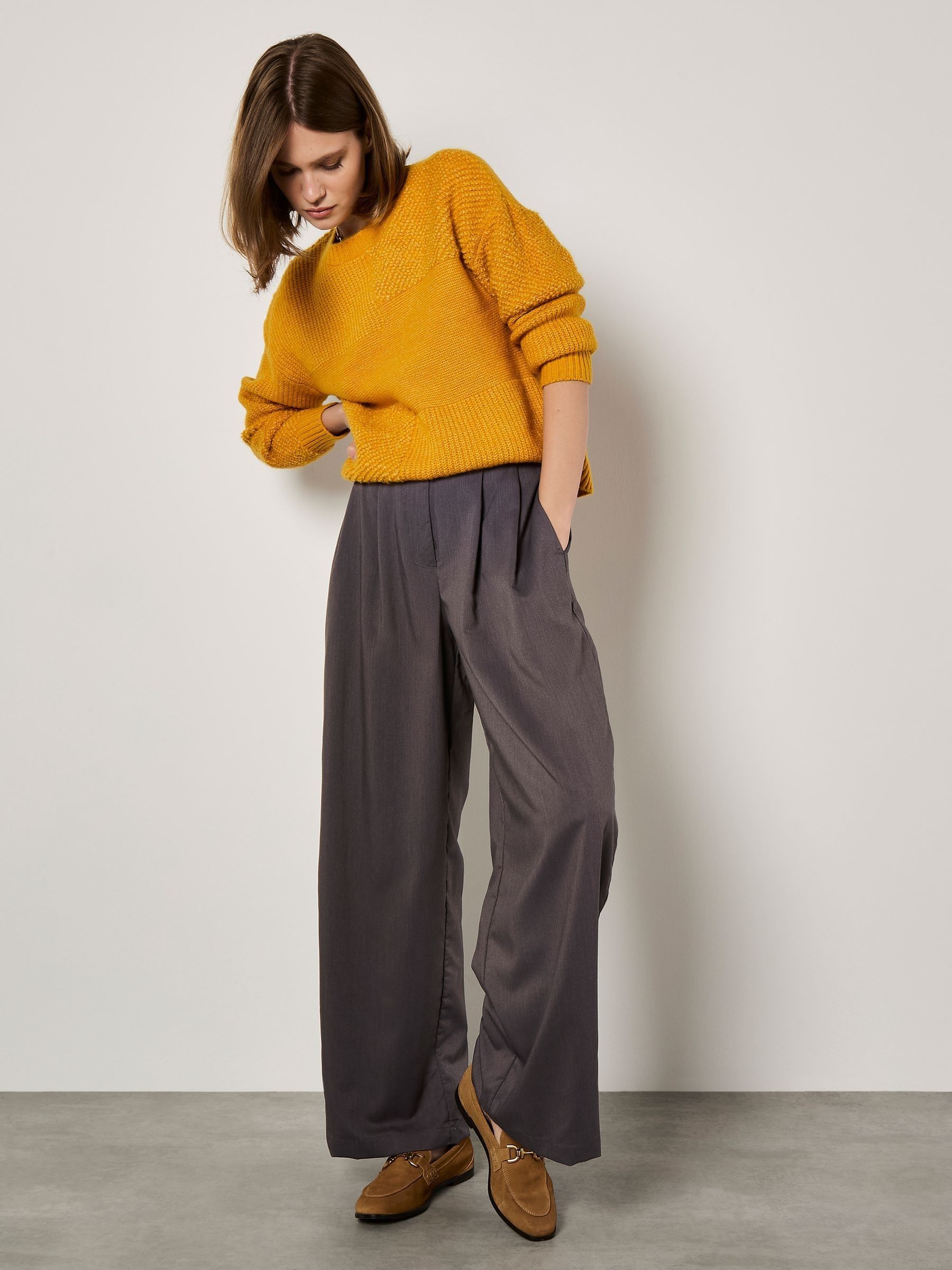 Buy Apricot Yellow Popcorn Patchwork Jumper from the Next UK online shop