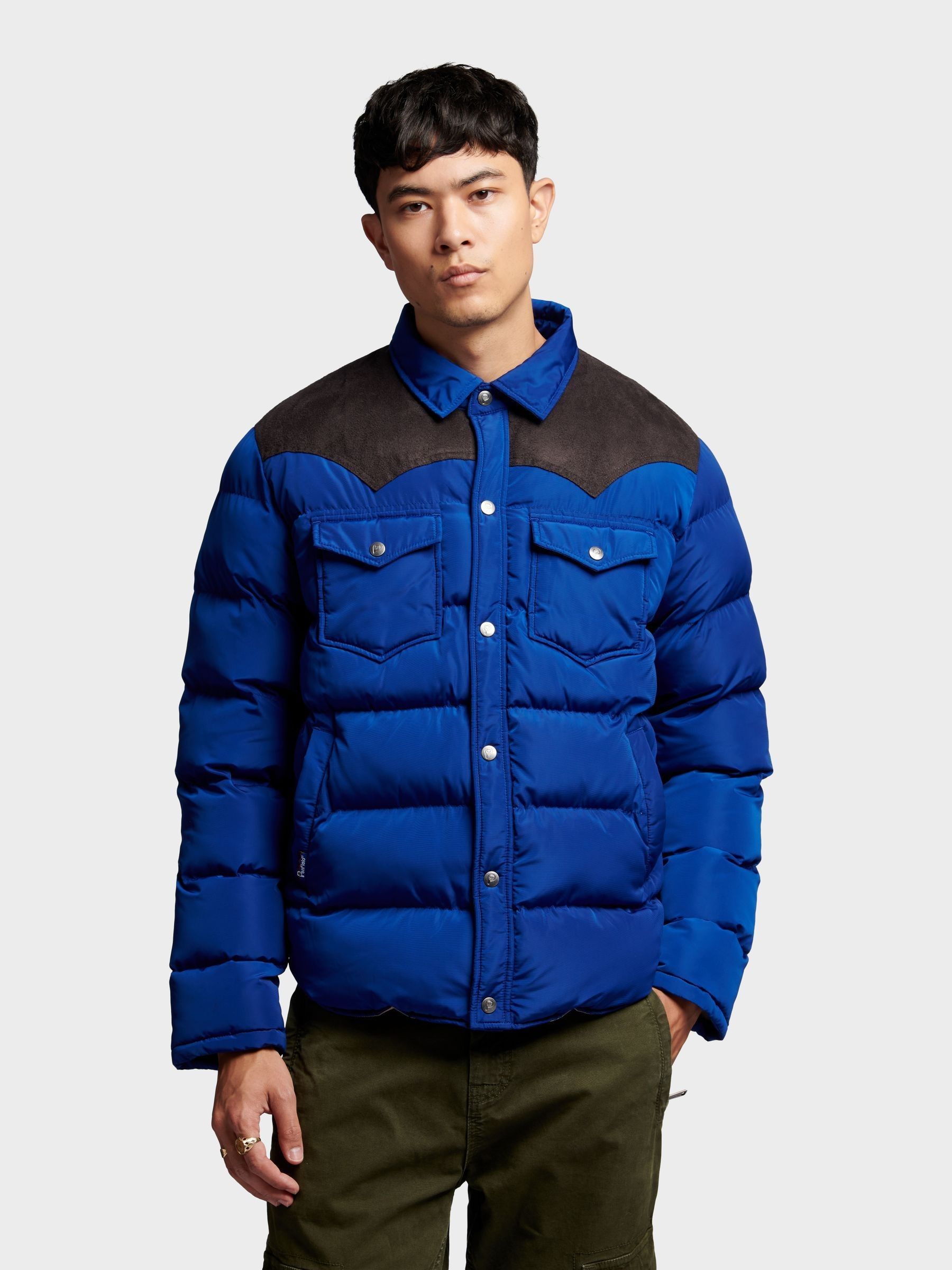 Buy Penfield Mens Blue Contrast Yoke Jacket from the Next UK online shop