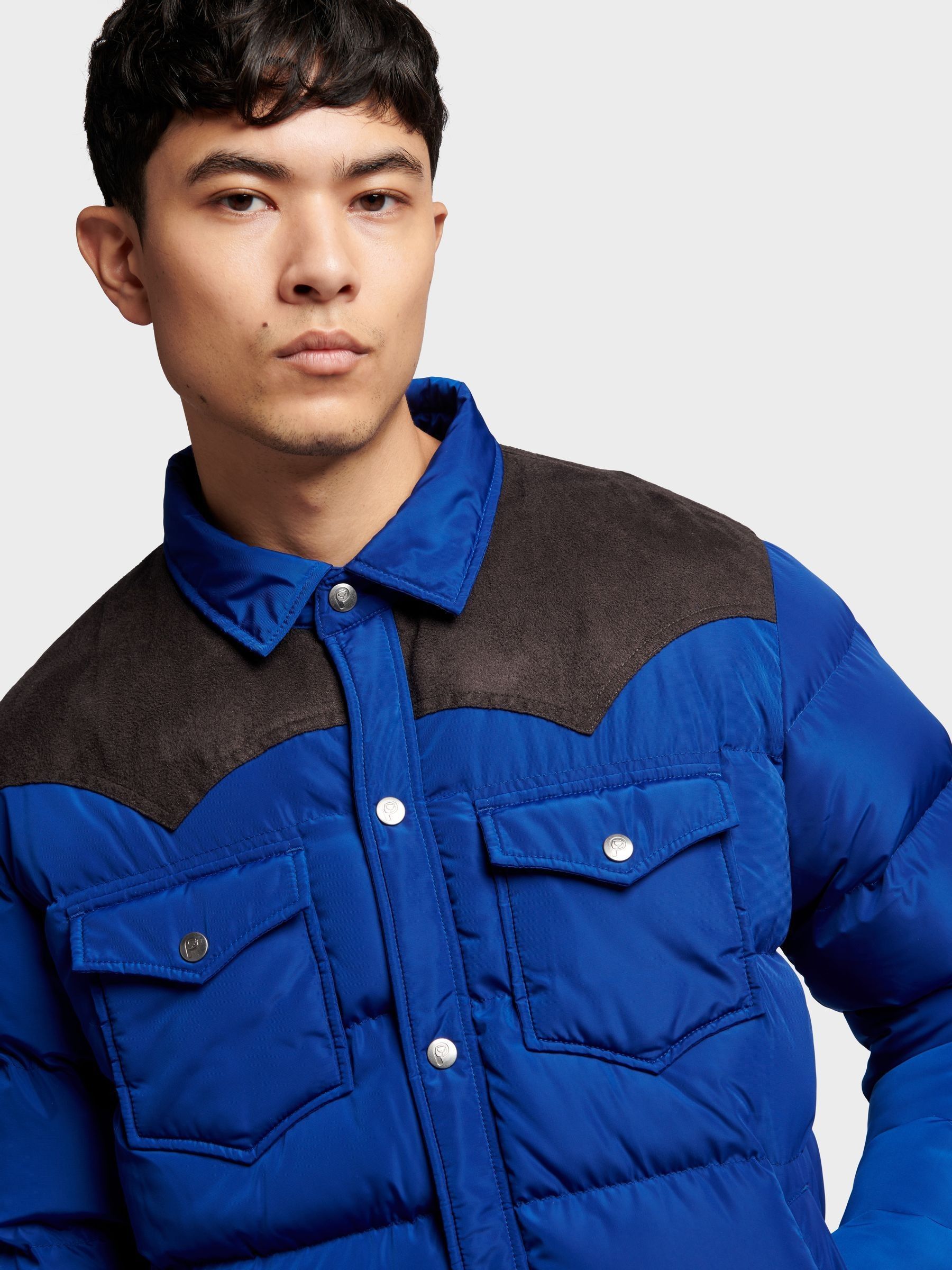 Buy Penfield Mens Blue Contrast Yoke Jacket from the Next UK online shop