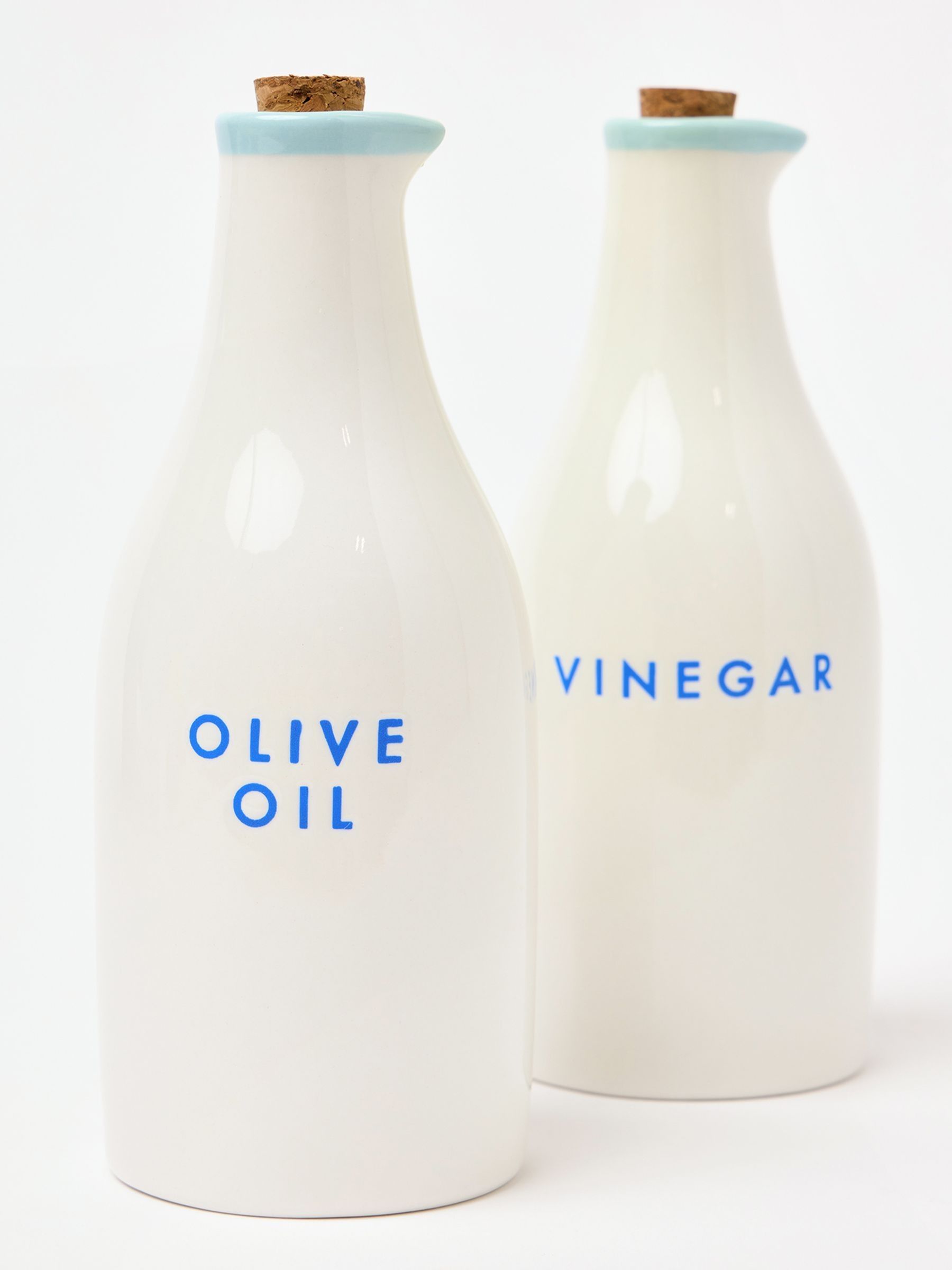 Buy Oliver Bonas Multi Ceramic Olive Oil & Vinegar Bottles Set of 2 ...
