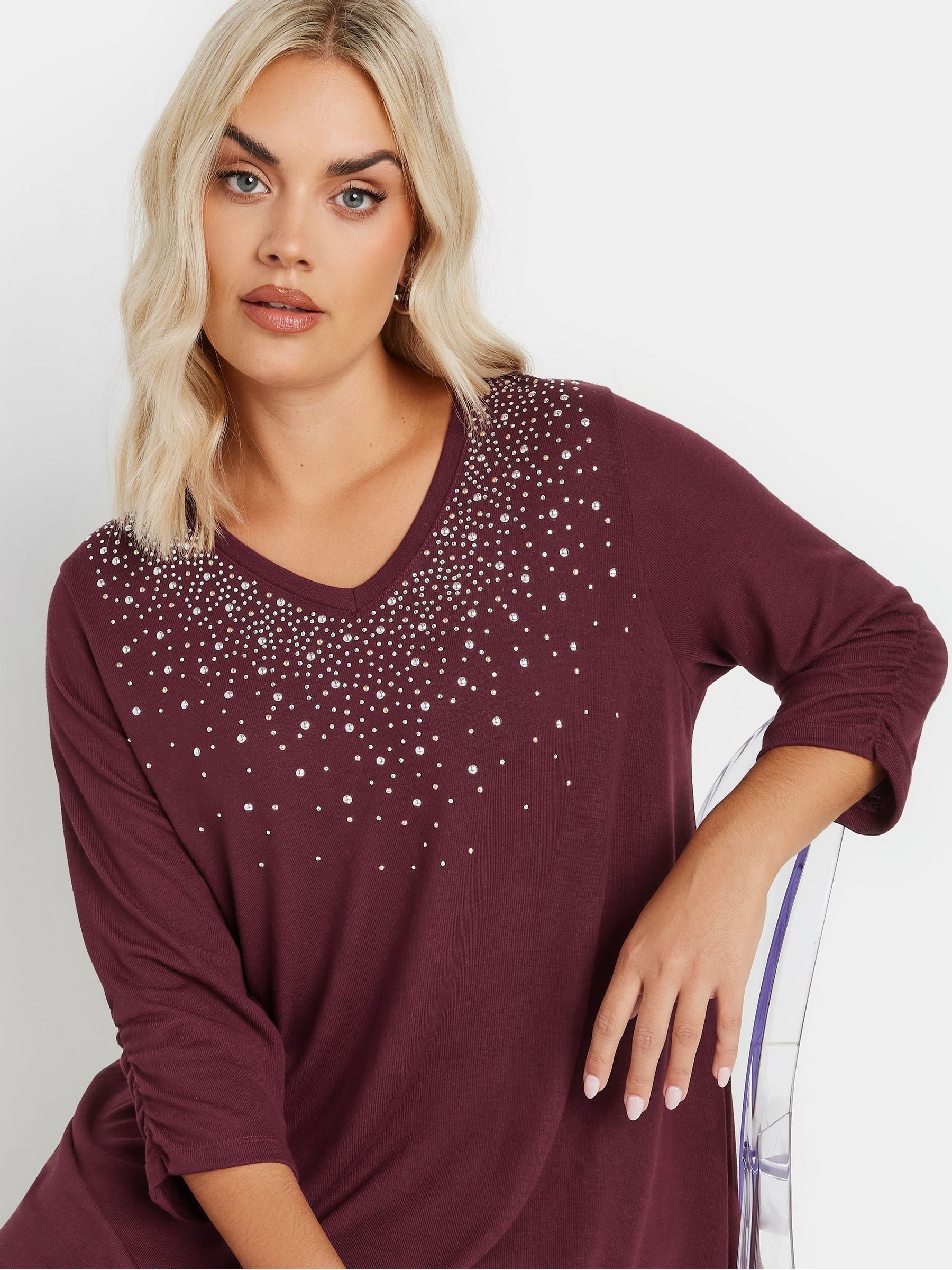 Buy Yours Curve Red Stud Swing Tunics from the Next UK online shop