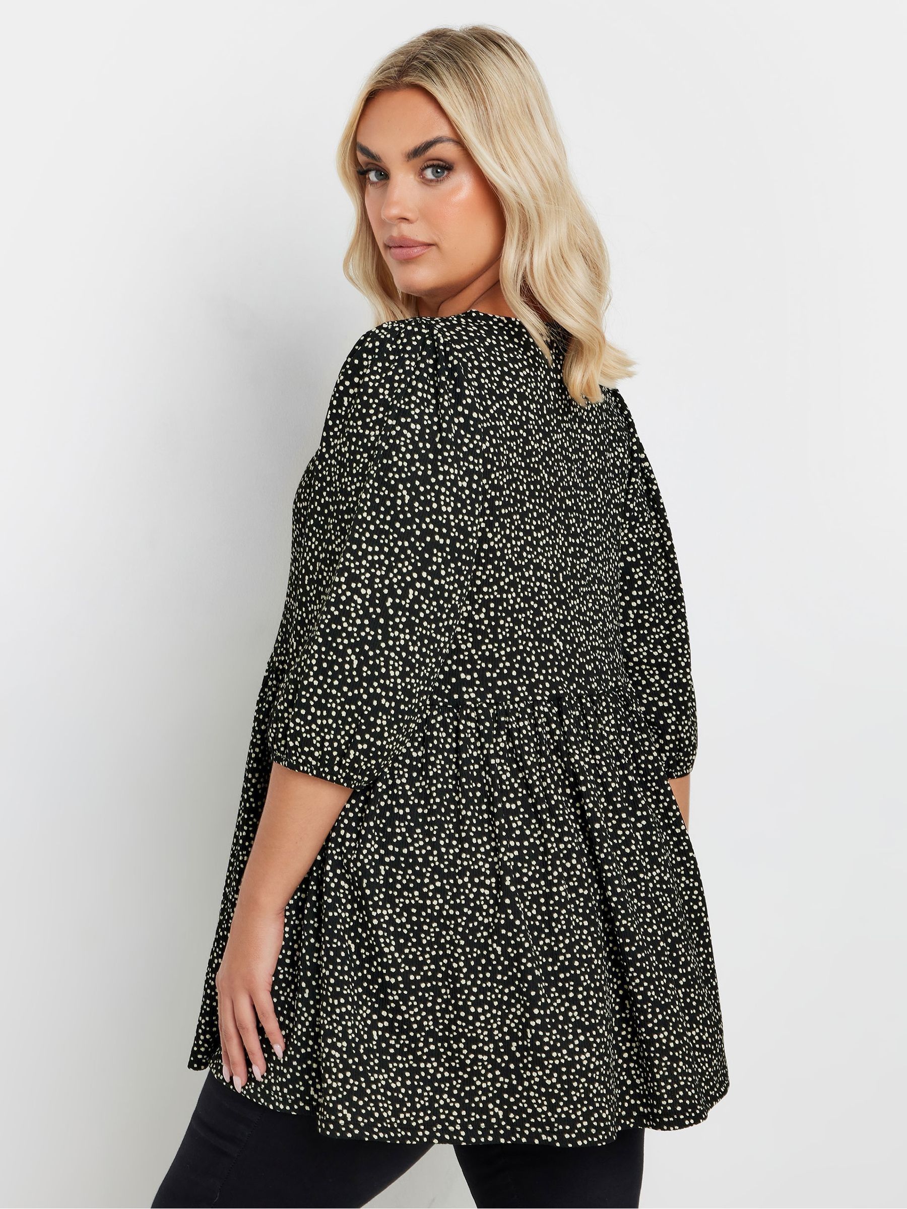 Buy Yours Curve Black Smock Top from the Next UK online shop