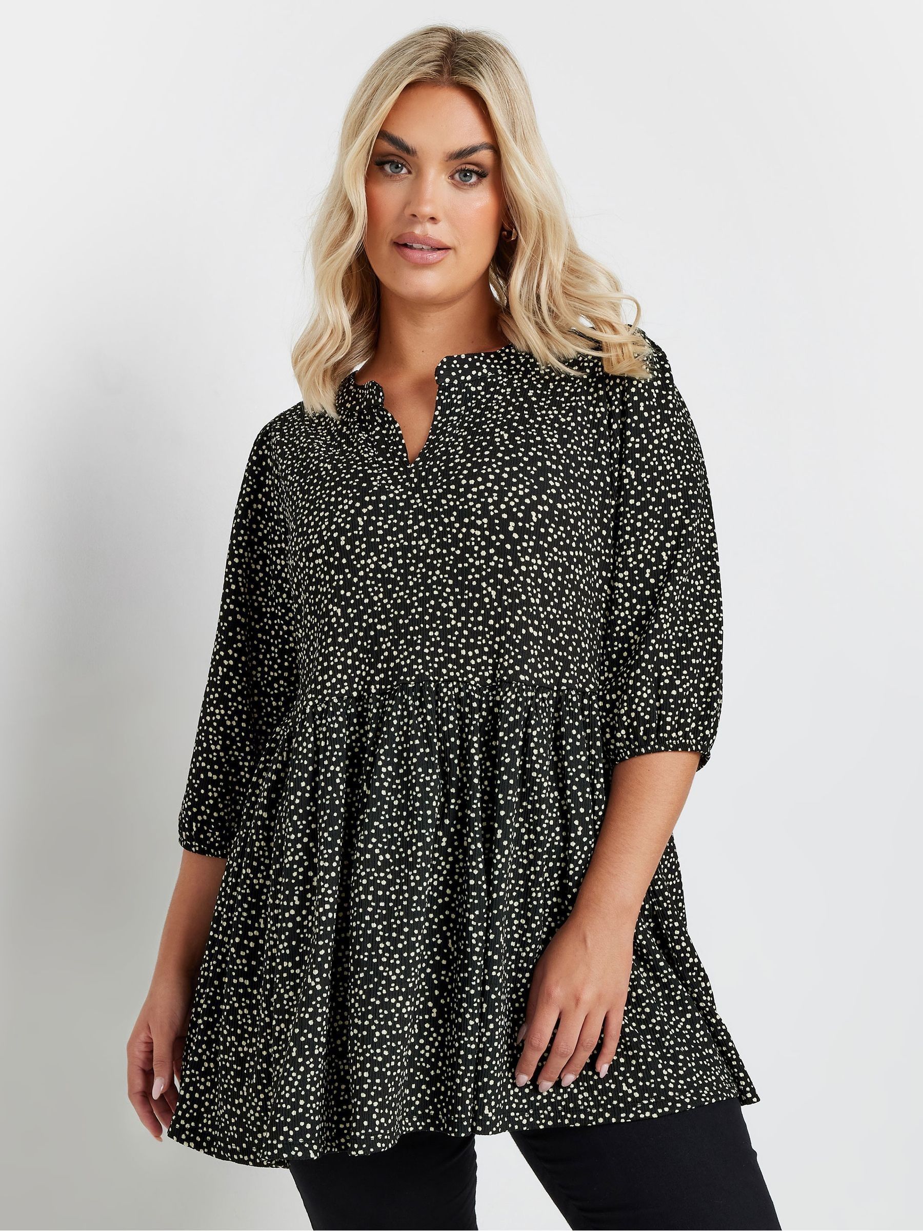 Buy Yours Curve Black Smock Top from the Next UK online shop