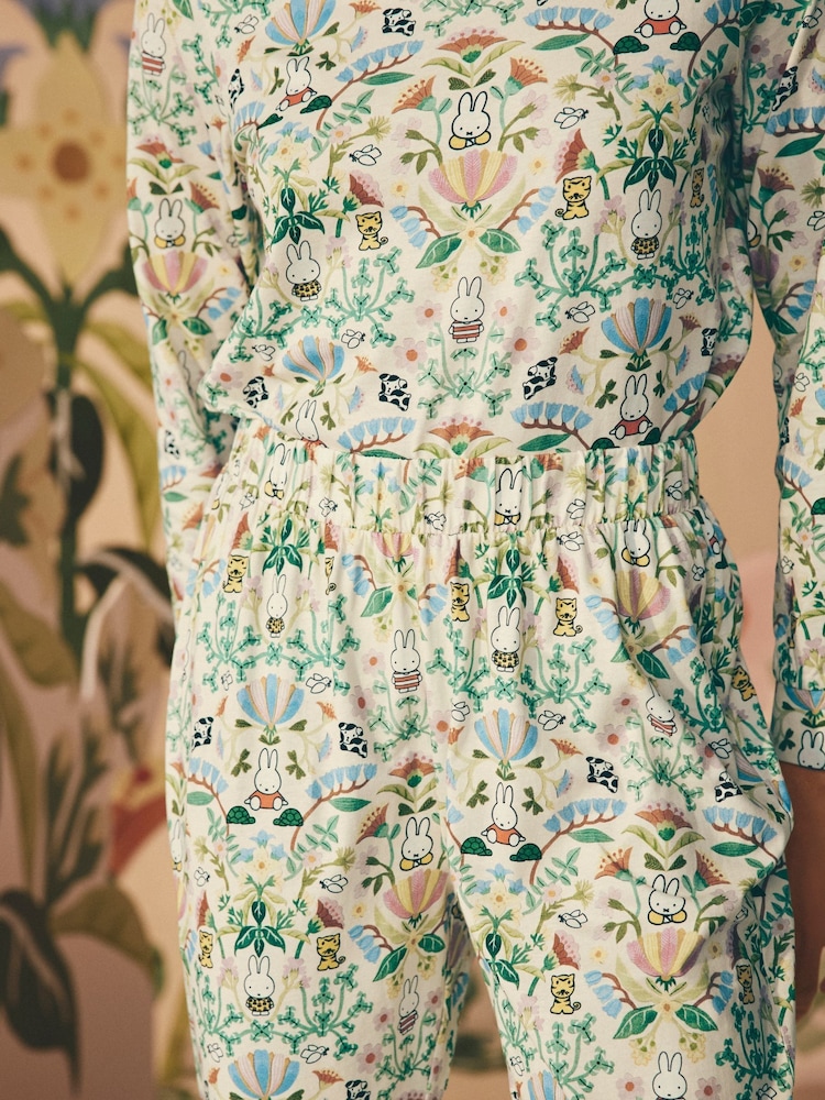 Buy Cath Kidston Ecru Create 100% Cotton Miffy Twosie Pyjamas from Next ...