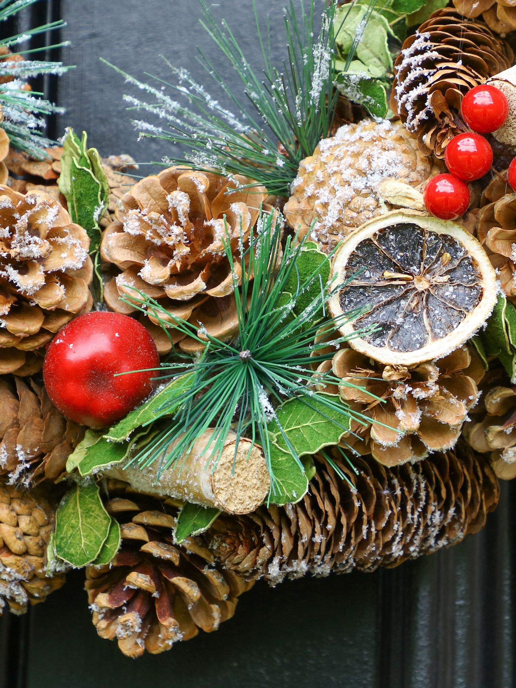 Buy Dibor Brown Festive Fruits Wreath from the Next UK online shop
