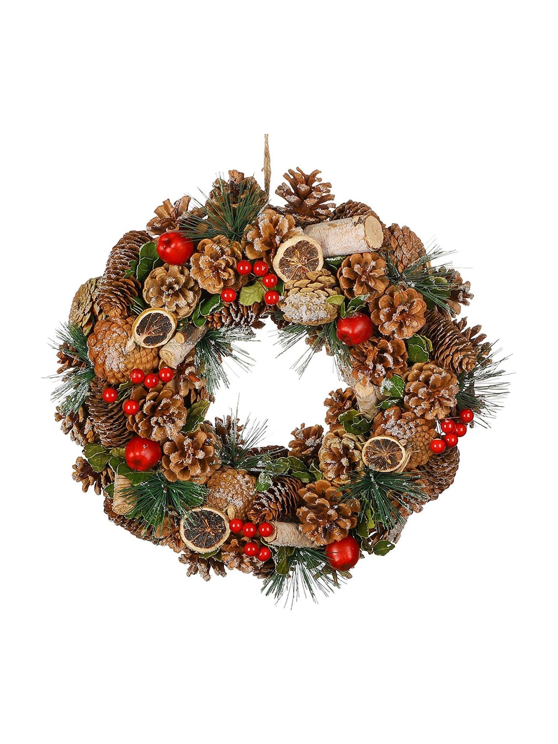 Buy Dibor Brown Festive Fruits Wreath from the Next UK online shop