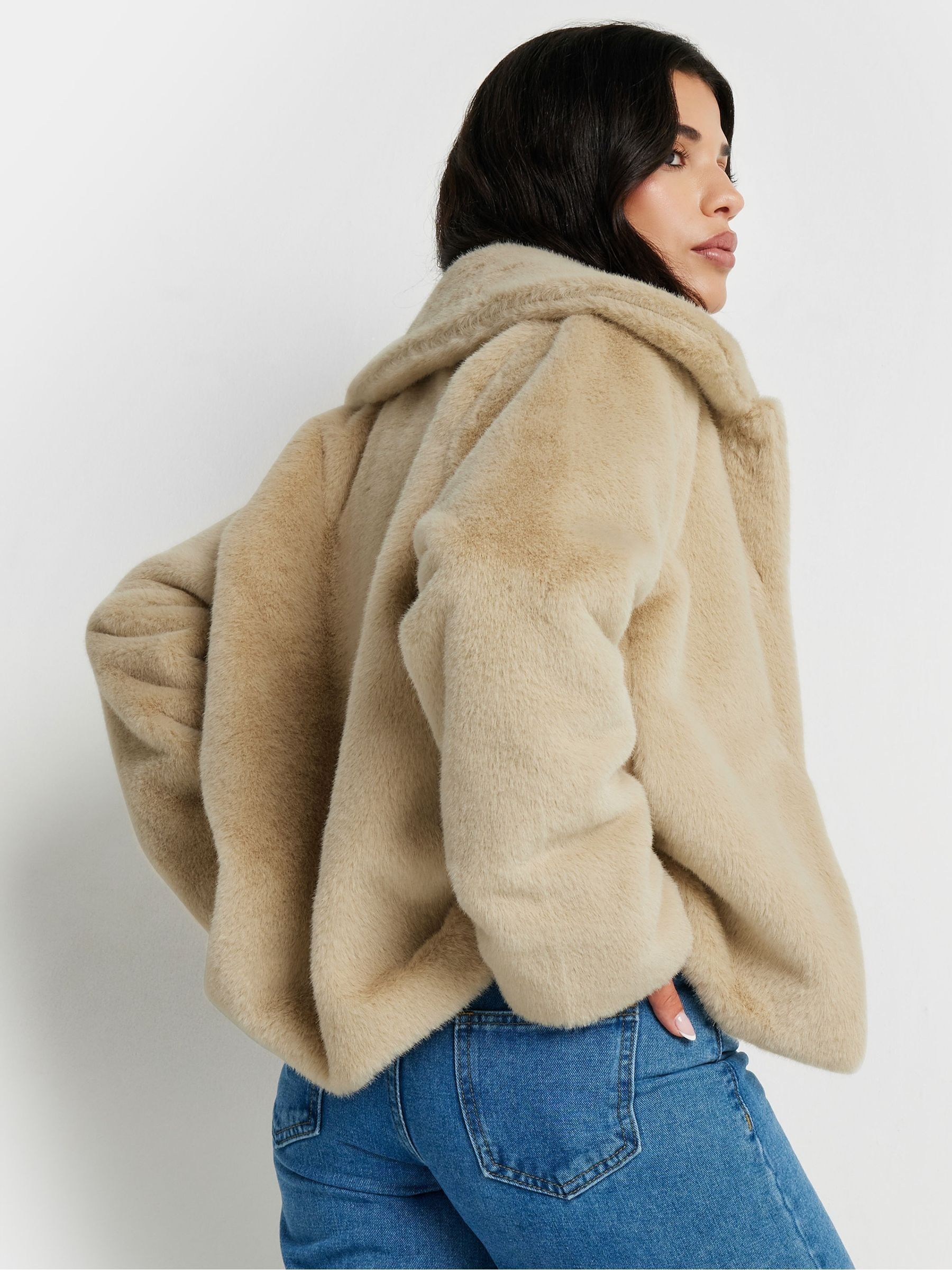 Buy PixieGirl Petite Natural Faux Fur Coat from the Next UK online shop