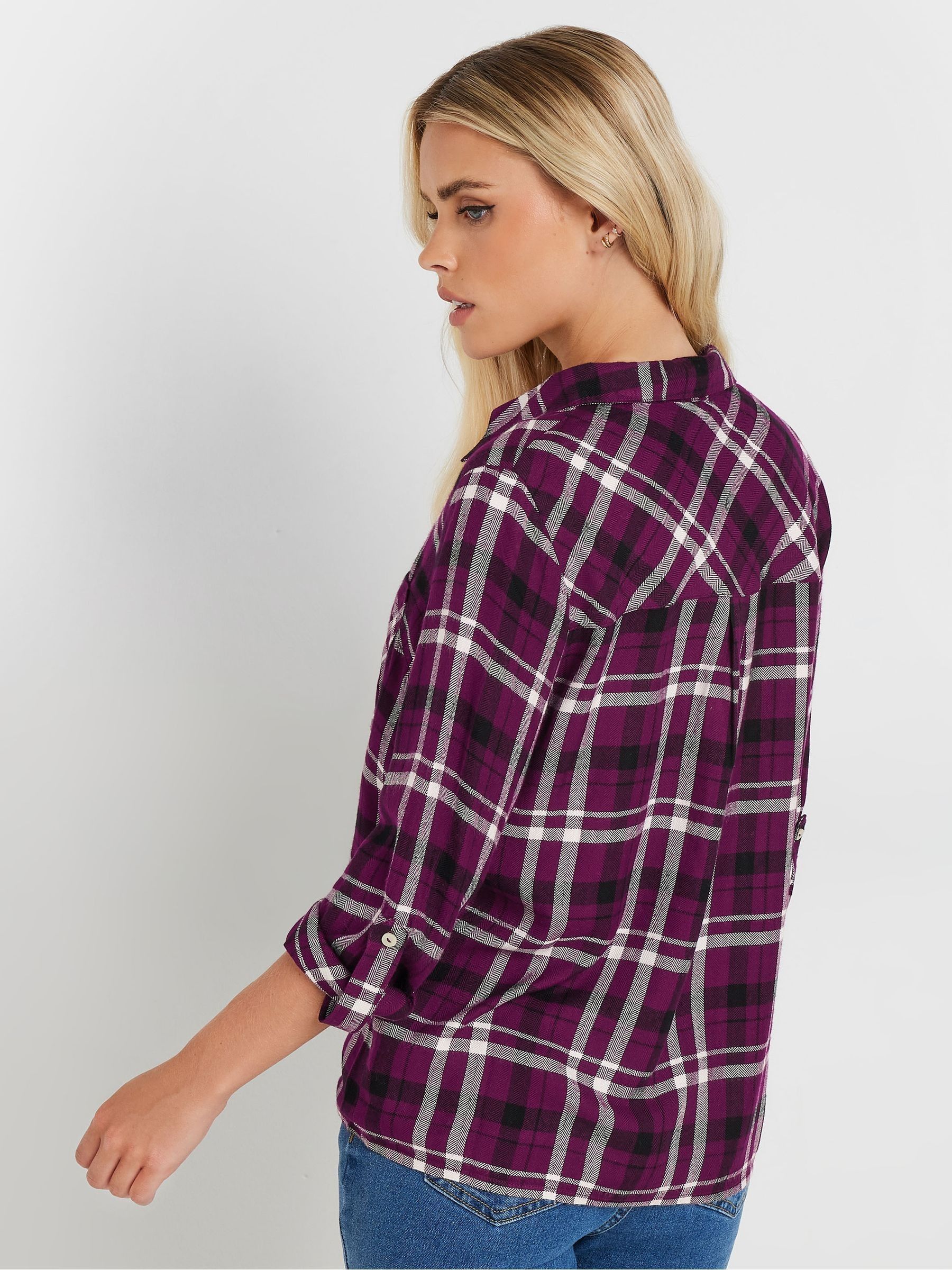 Buy PixieGirl Petite Red Boyfriend Check Shirt from the Next UK online shop