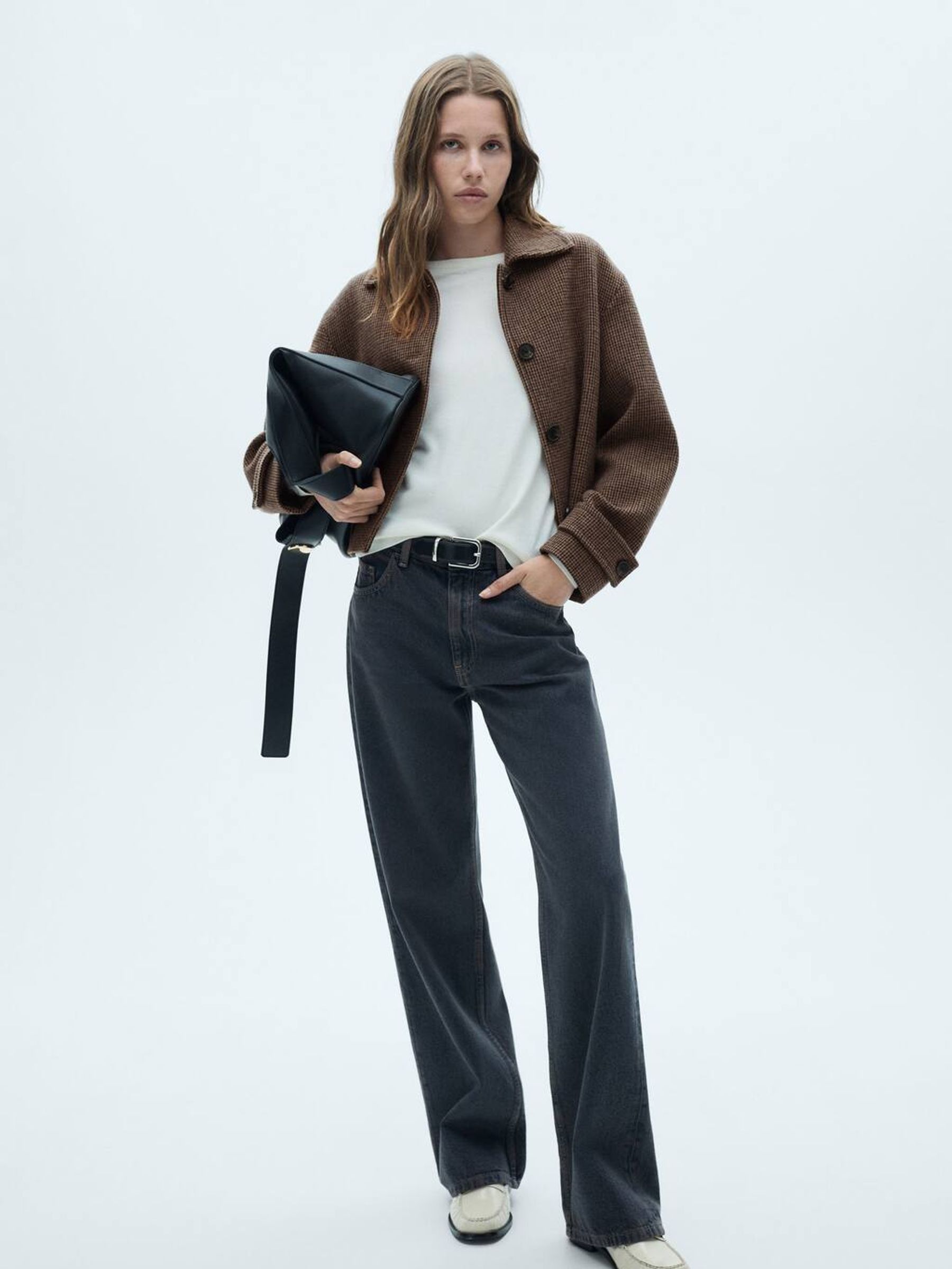 Buy Mango Brown Check Wool Jacket from the Next UK online shop