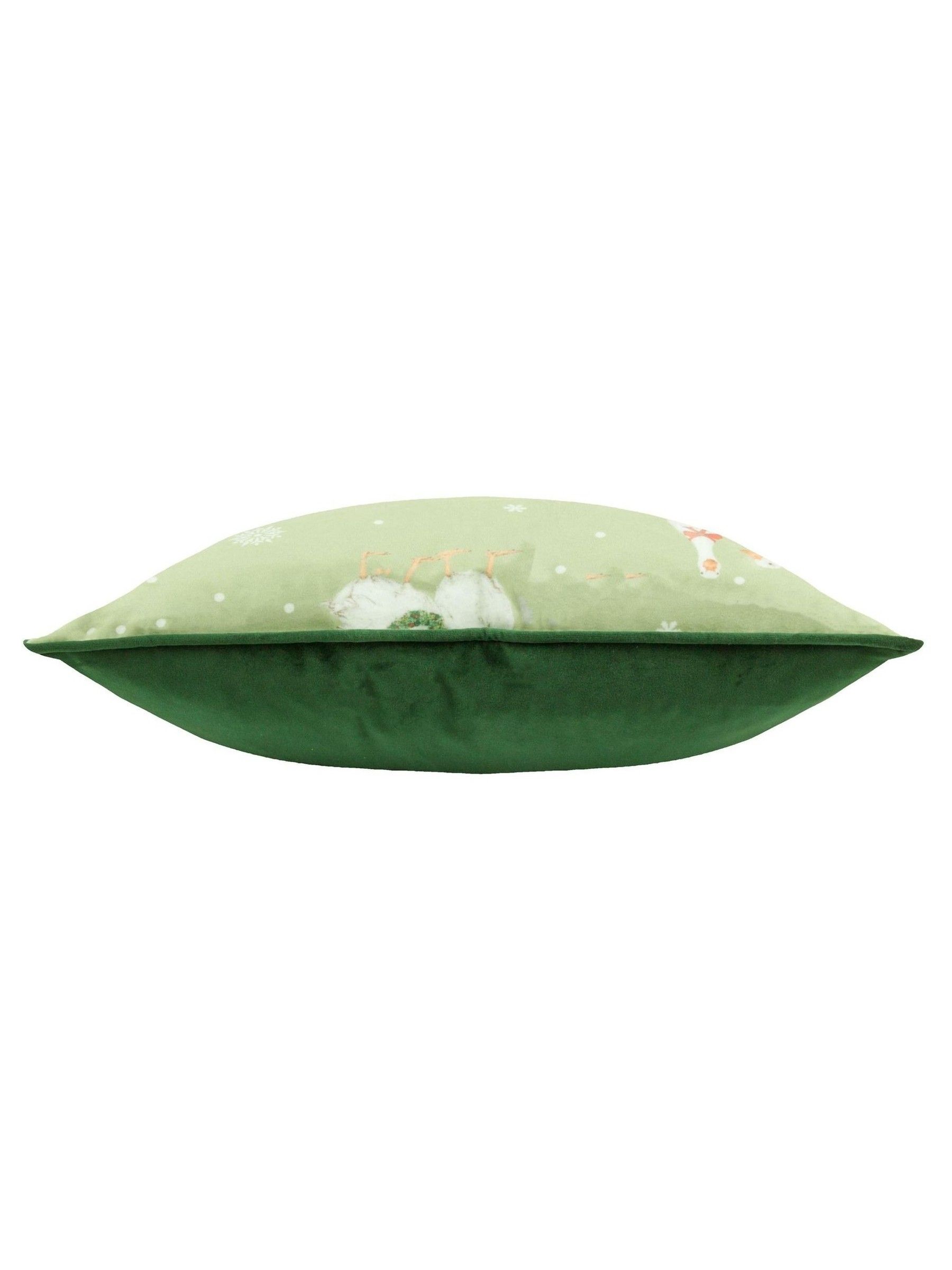 Buy Evans Lichfield Multicolour Christmas Winter Geese Velvet Piped ...