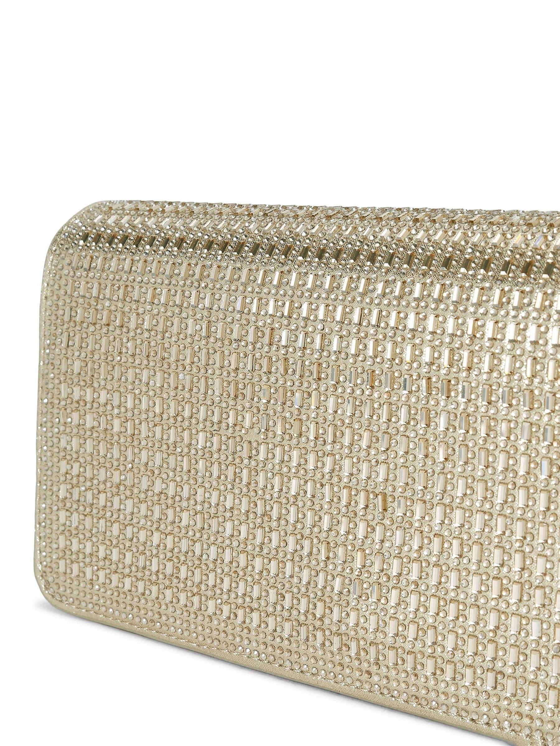 Buy KG Kurt Geiger Gold Clutch Fleur Box Bag from the Next UK online shop